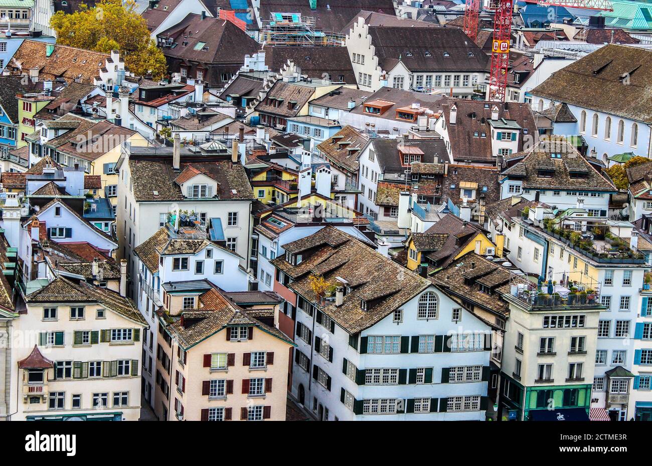 Aerial view of Zurich, Switzerland Stock Photo - Alamy