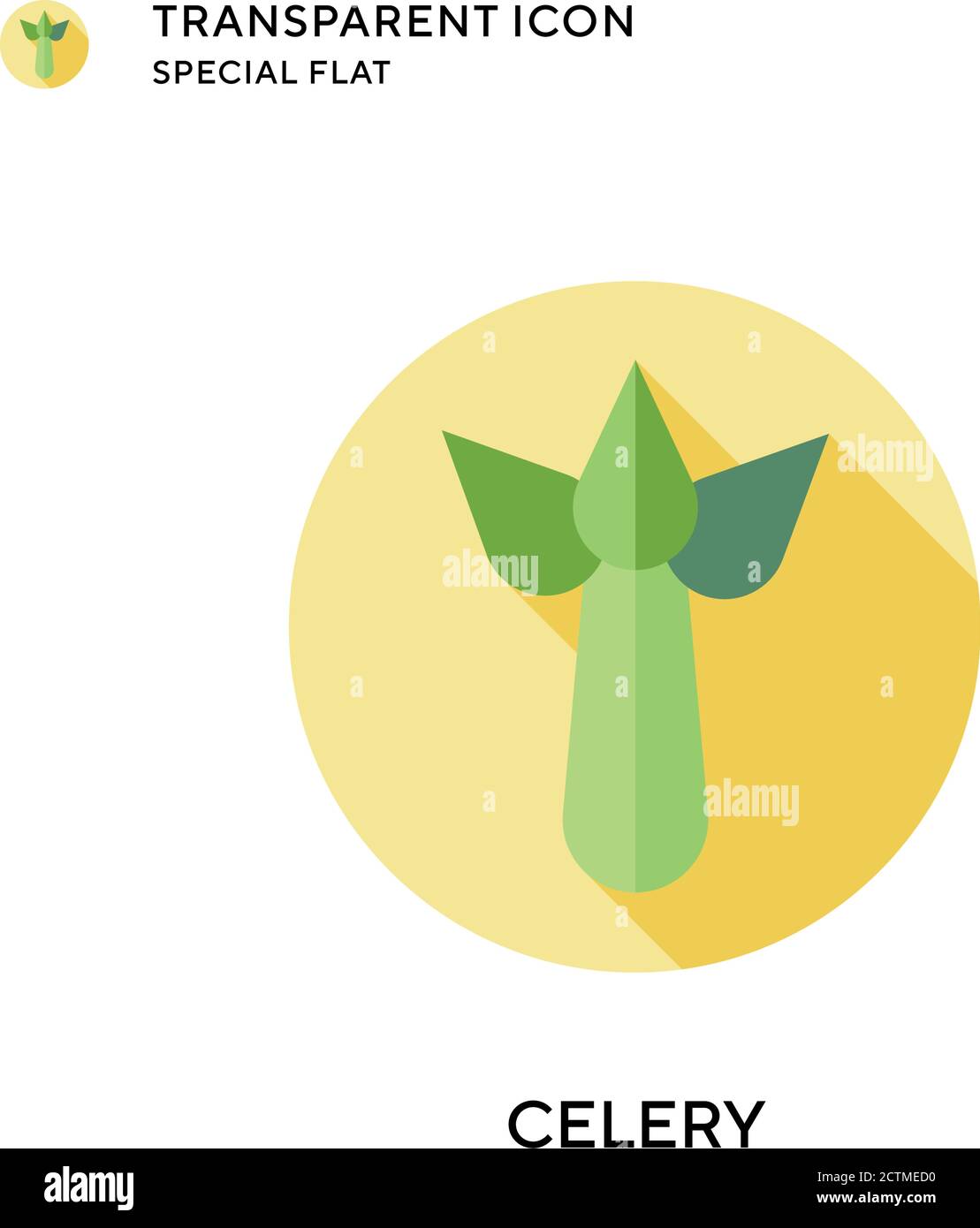 Sliced celery leaves Stock Vector Images - Alamy