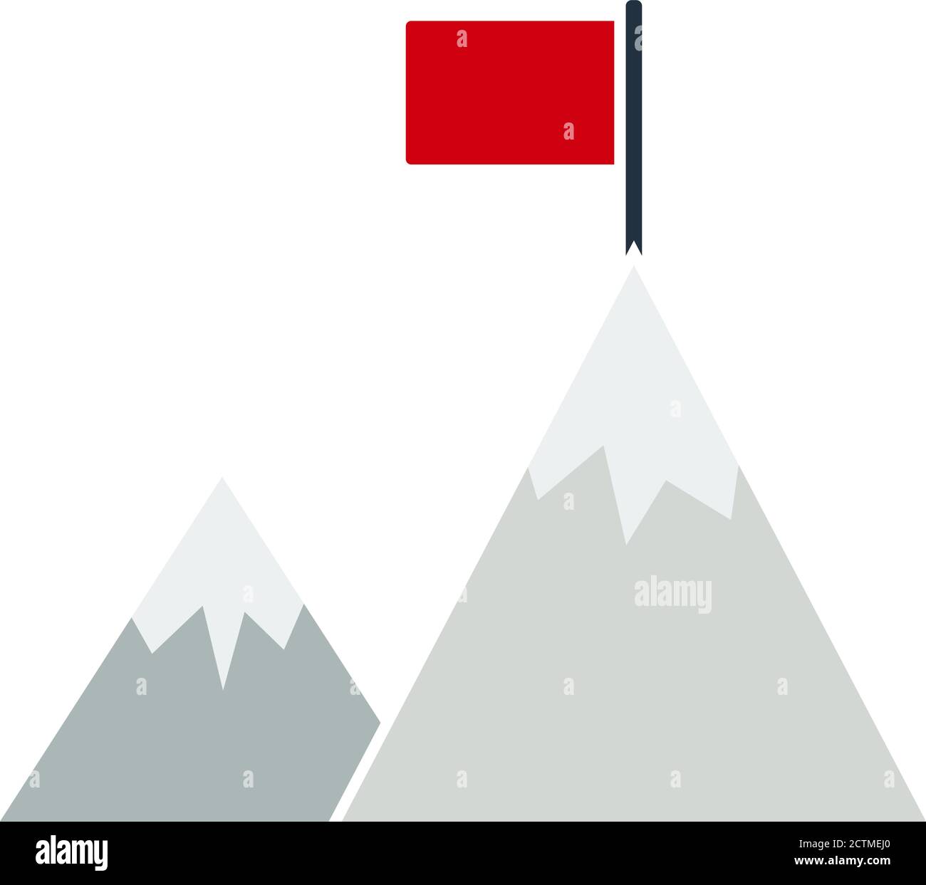 Mission Icon. Flat Color Design. Vector Illustration Stock Vector Image ...