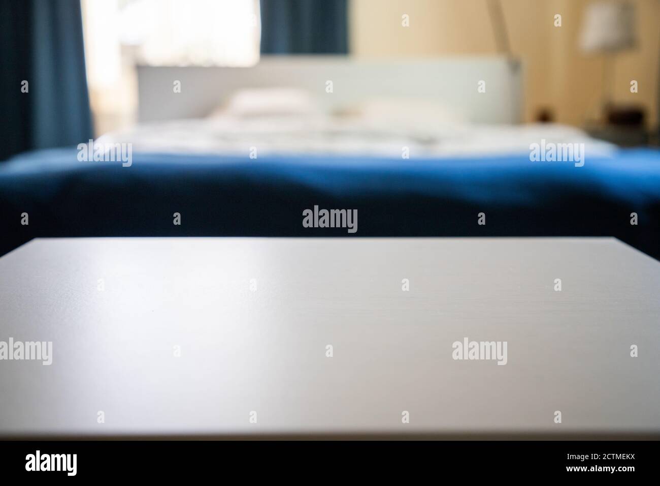 bedroom interior and empty desk space Stock Photo - Alamy