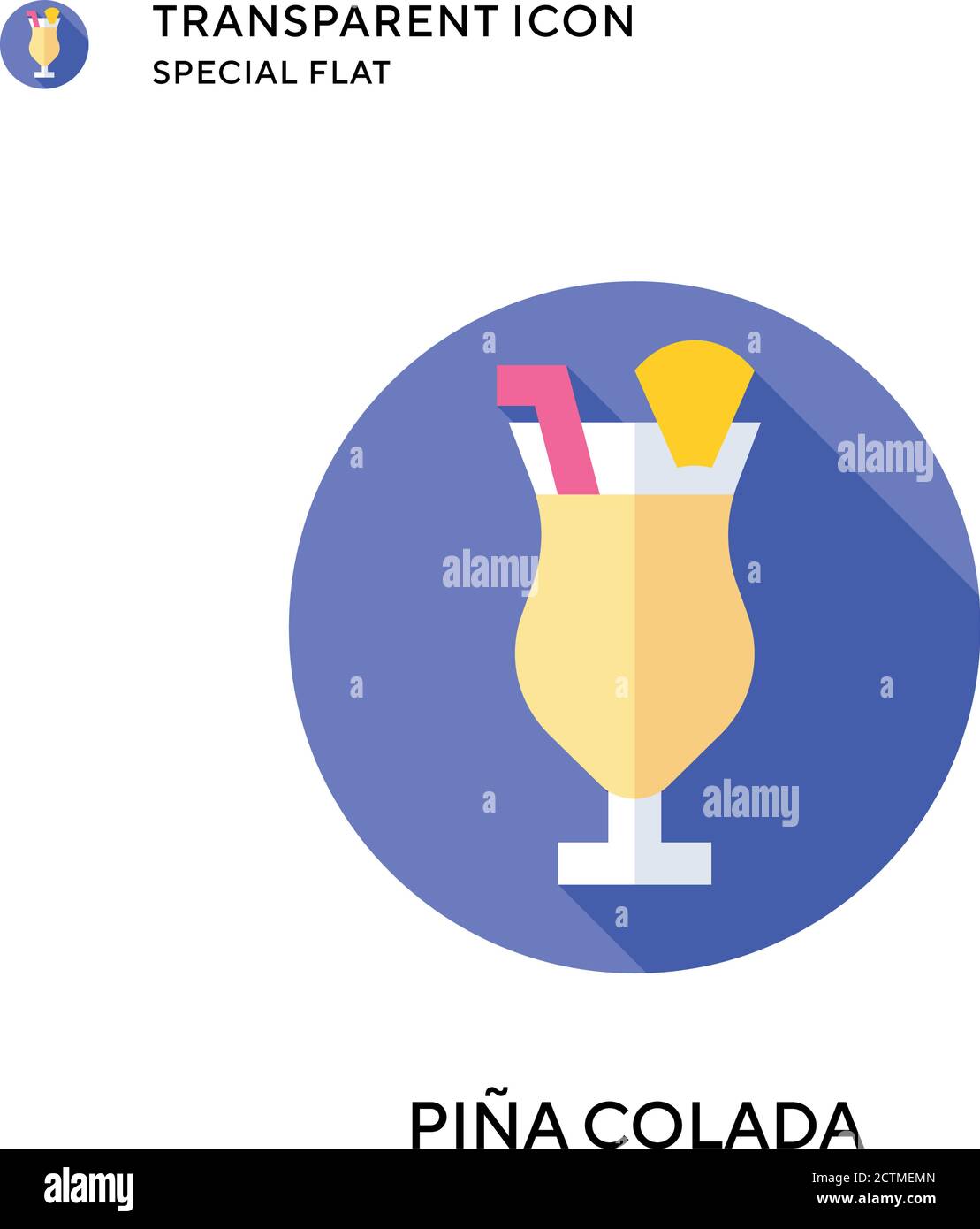 Pia colada vector vectors Stock Vector Images - Alamy