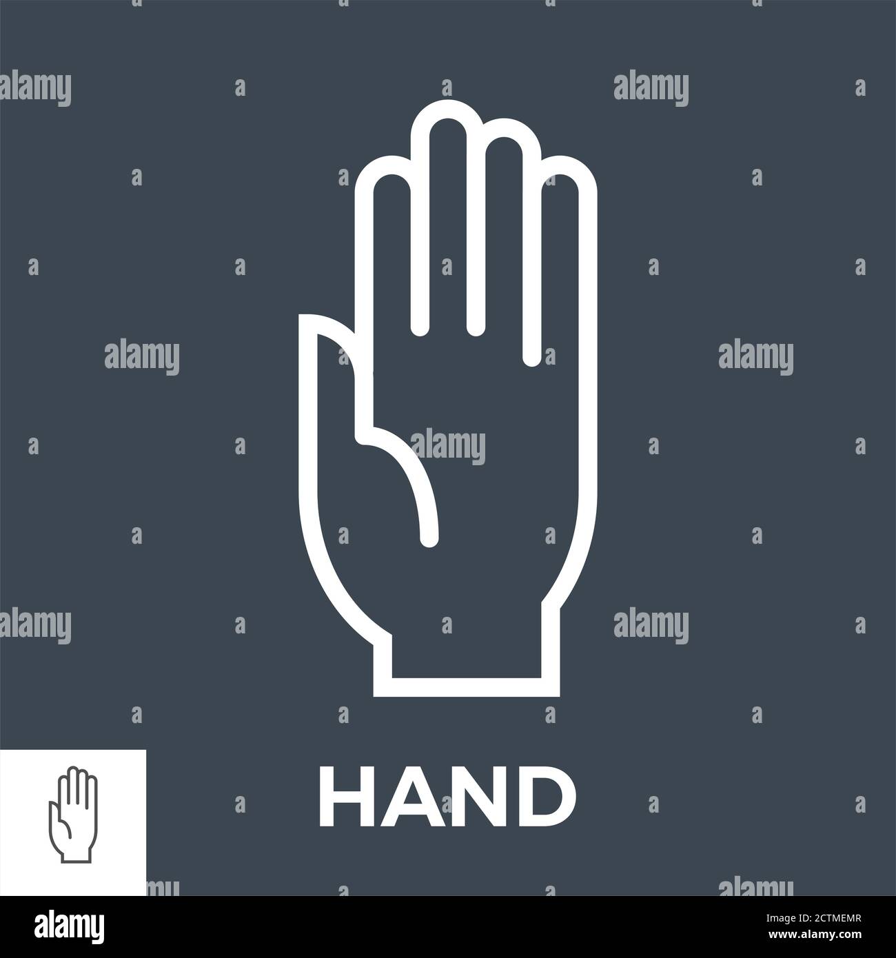 Human hand symbol Stock Vector Images - Alamy
