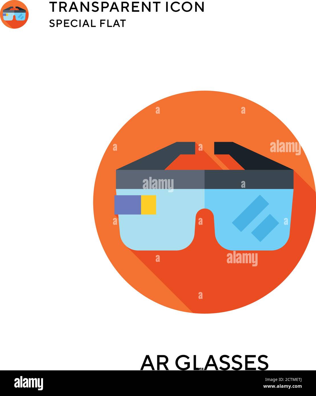 Ar glasses icon vector vectors hi-res stock photography and images - Alamy