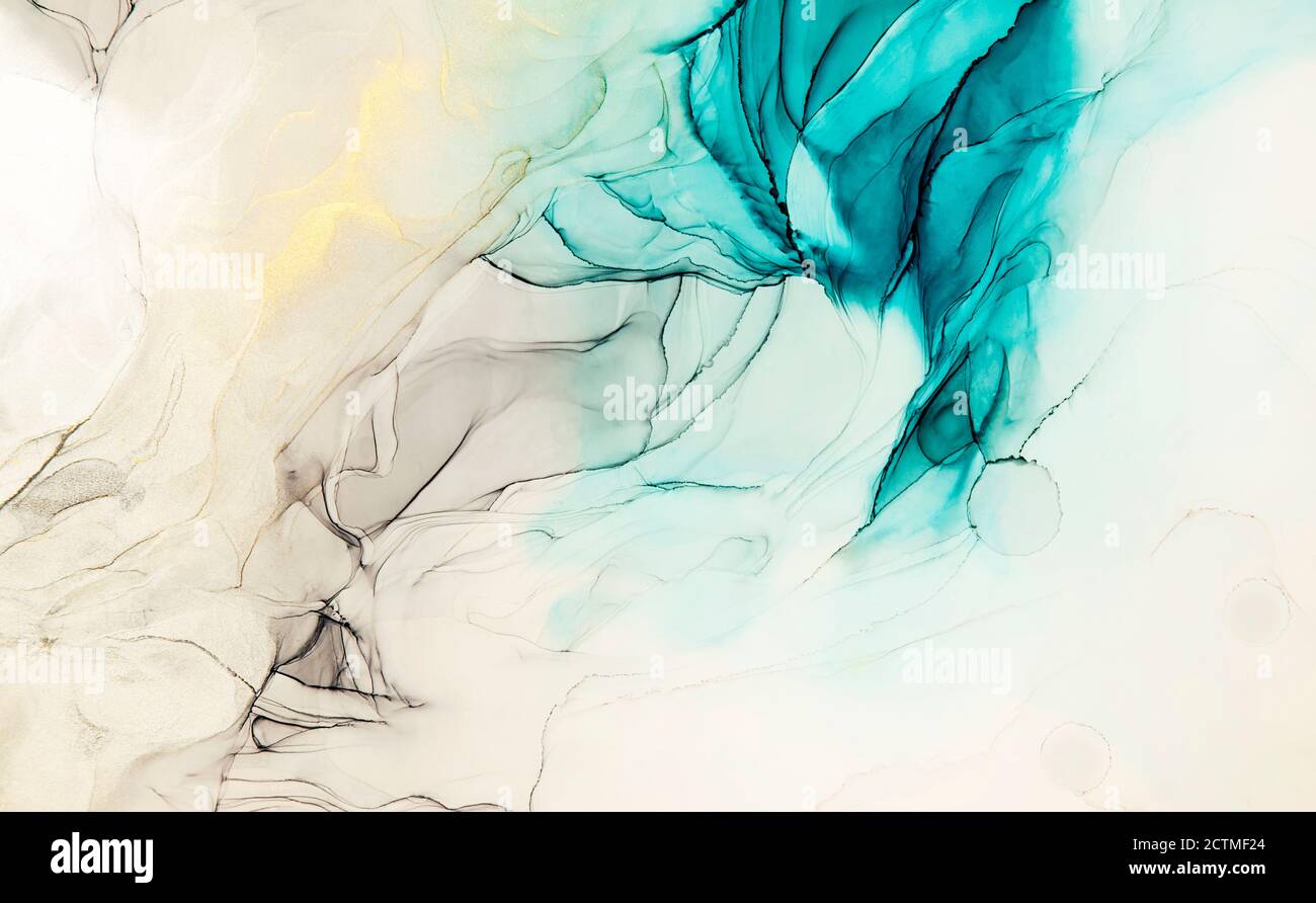 Abstract ink art drawing background painting Stock Photo - Alamy