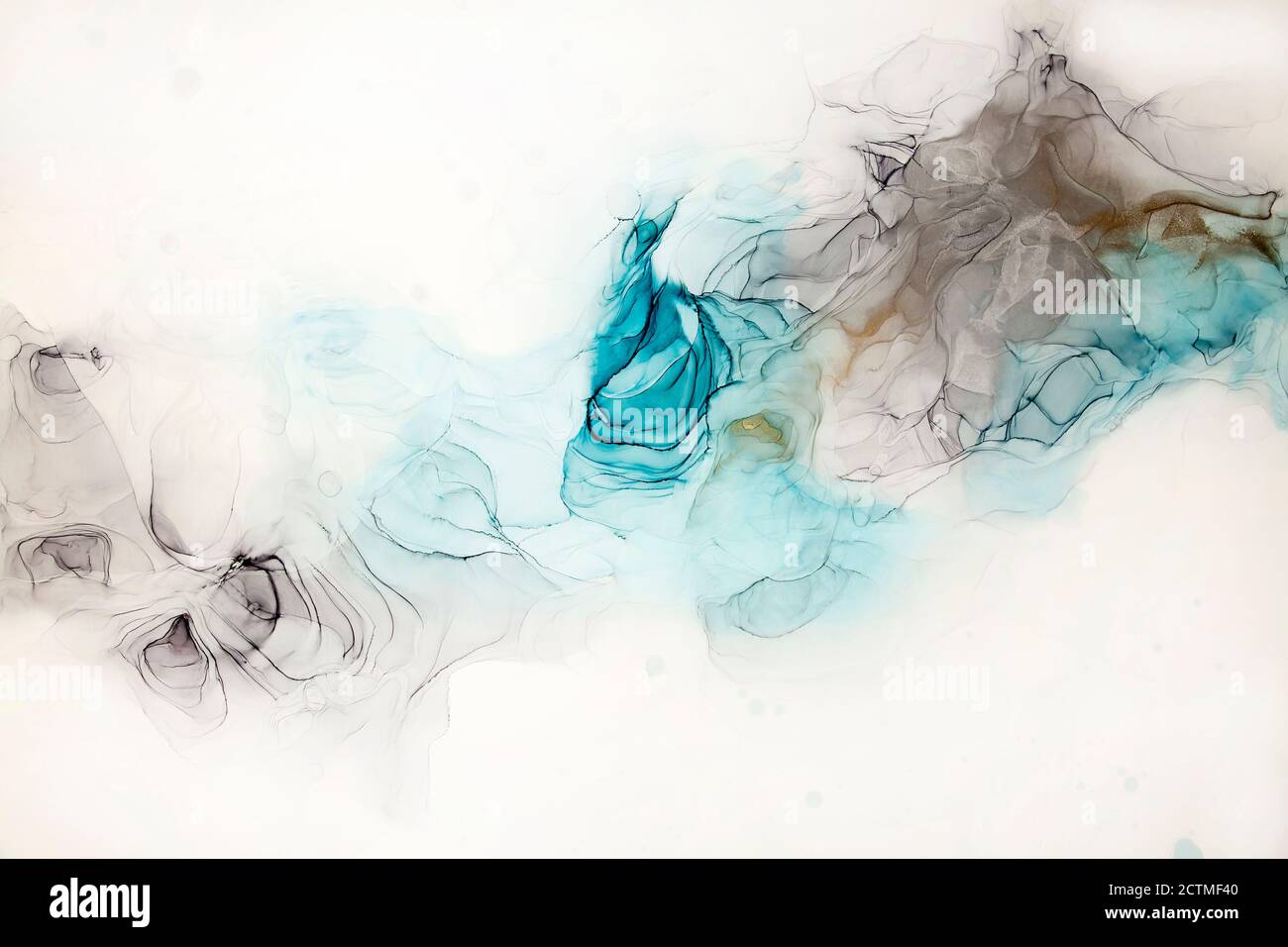 Abstract fluid art painting alcohol ink technique background Stock ...