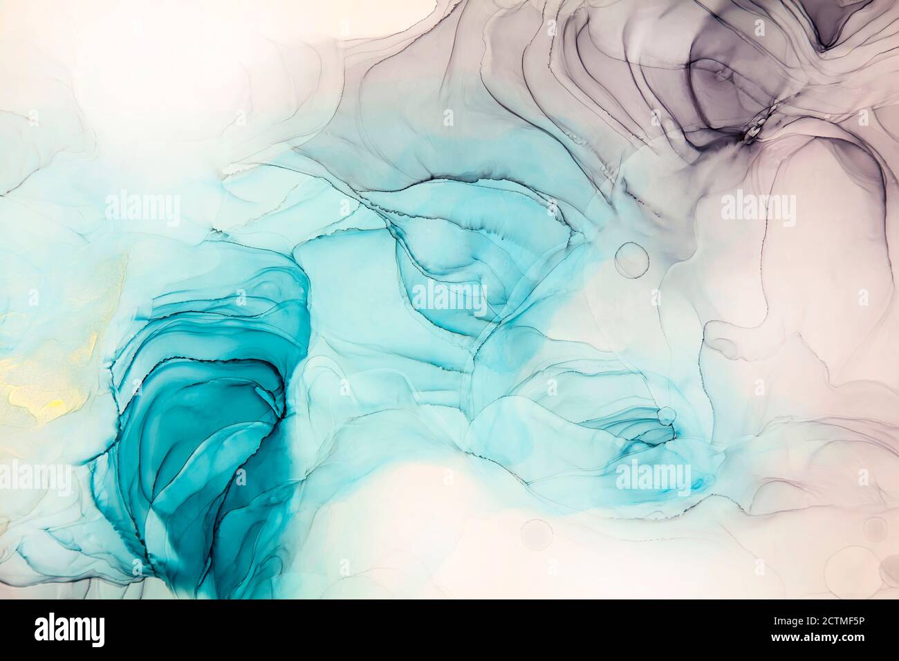 Abstract fluid art painting alcohol ink technique background Stock ...