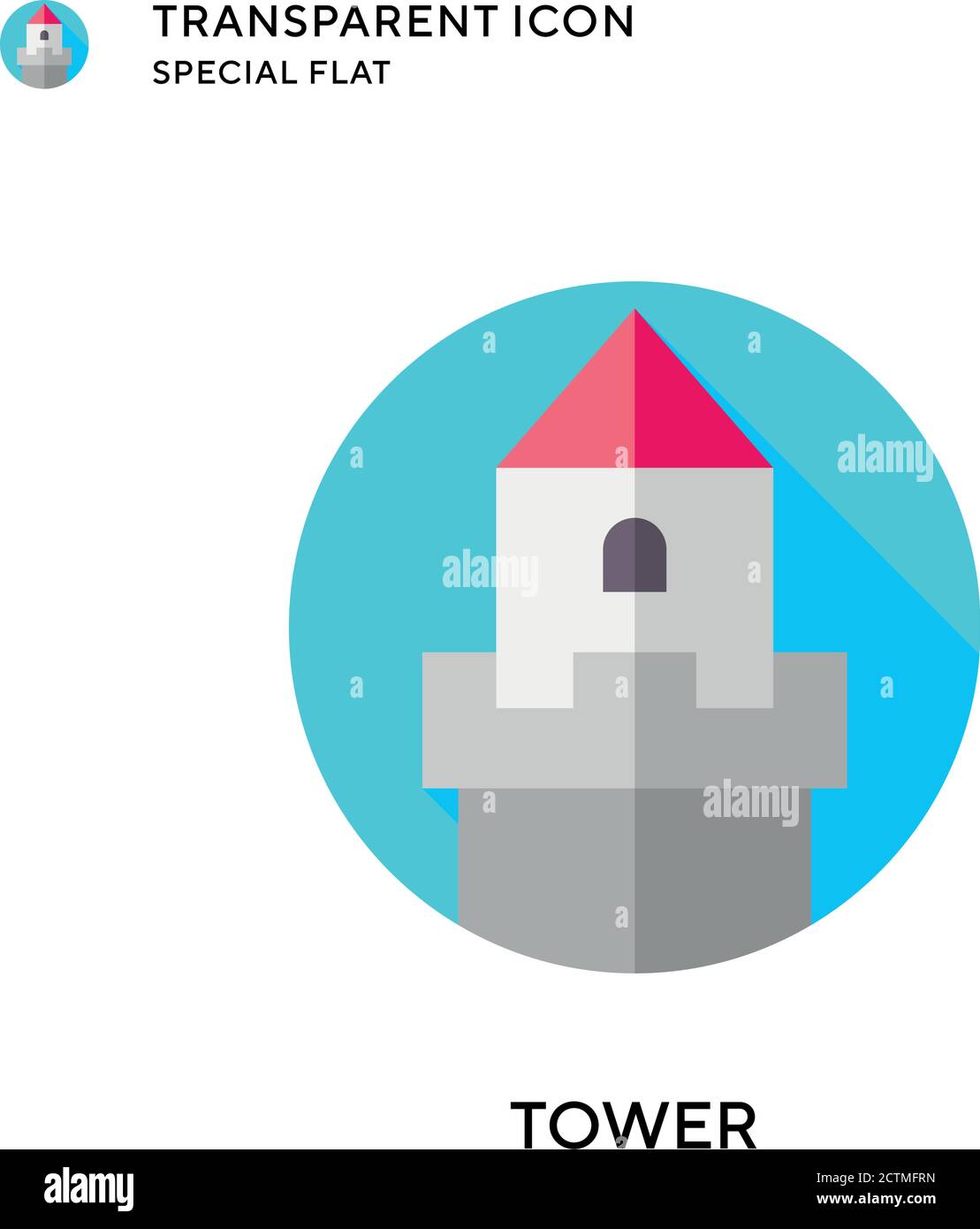 Tower vector icon. Flat style illustration. EPS 10 vector Stock Vector ... Tower vector icon. Flat style illustration. EPS 10 vector Stock Vector ...