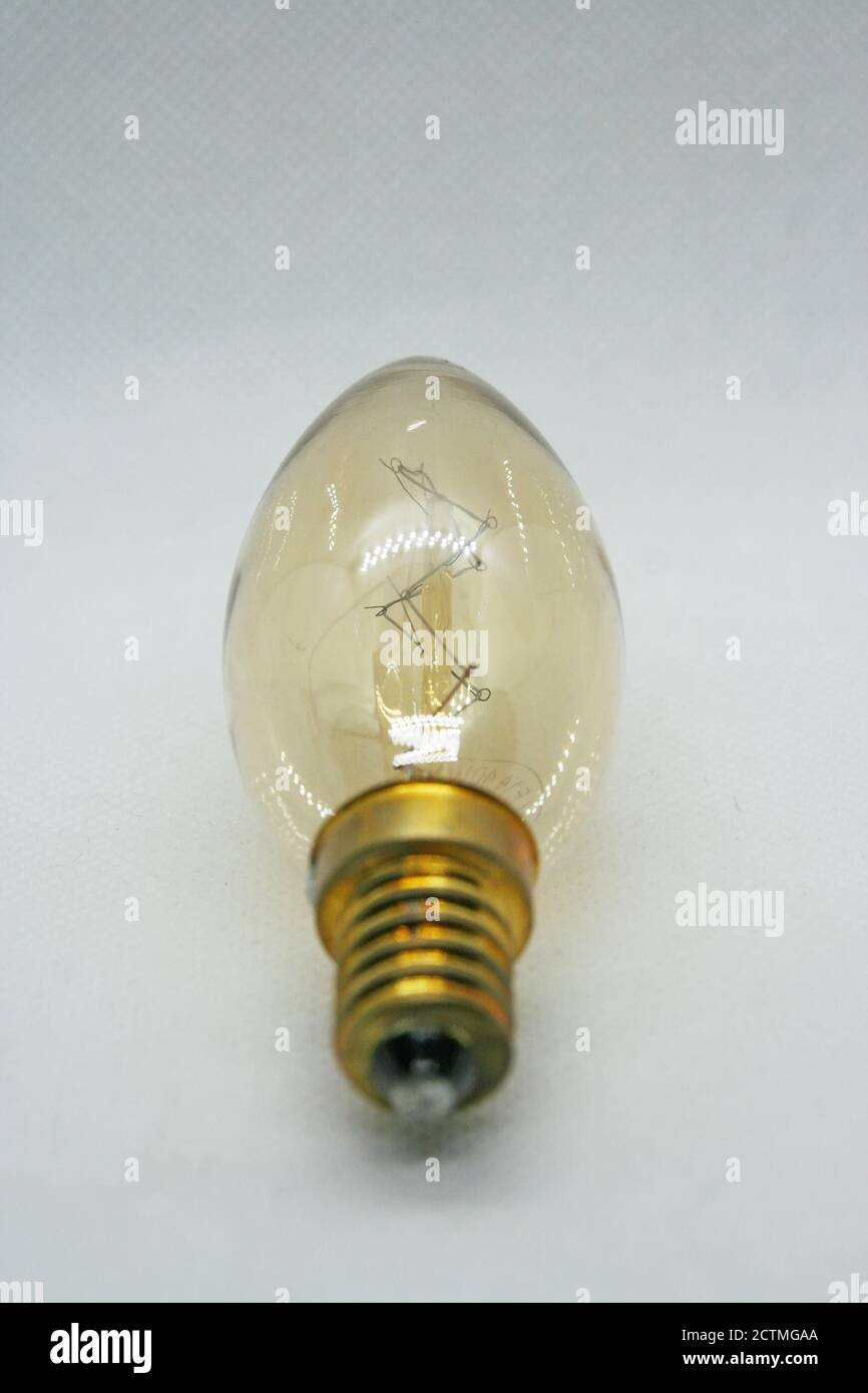 Rustic style Light Bulb. Vintage Light Bulb Stock Photo - Alamy