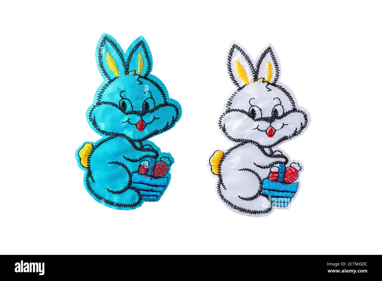 Rabbit on blue abstract Cut Out Stock Images & Pictures - Alamy