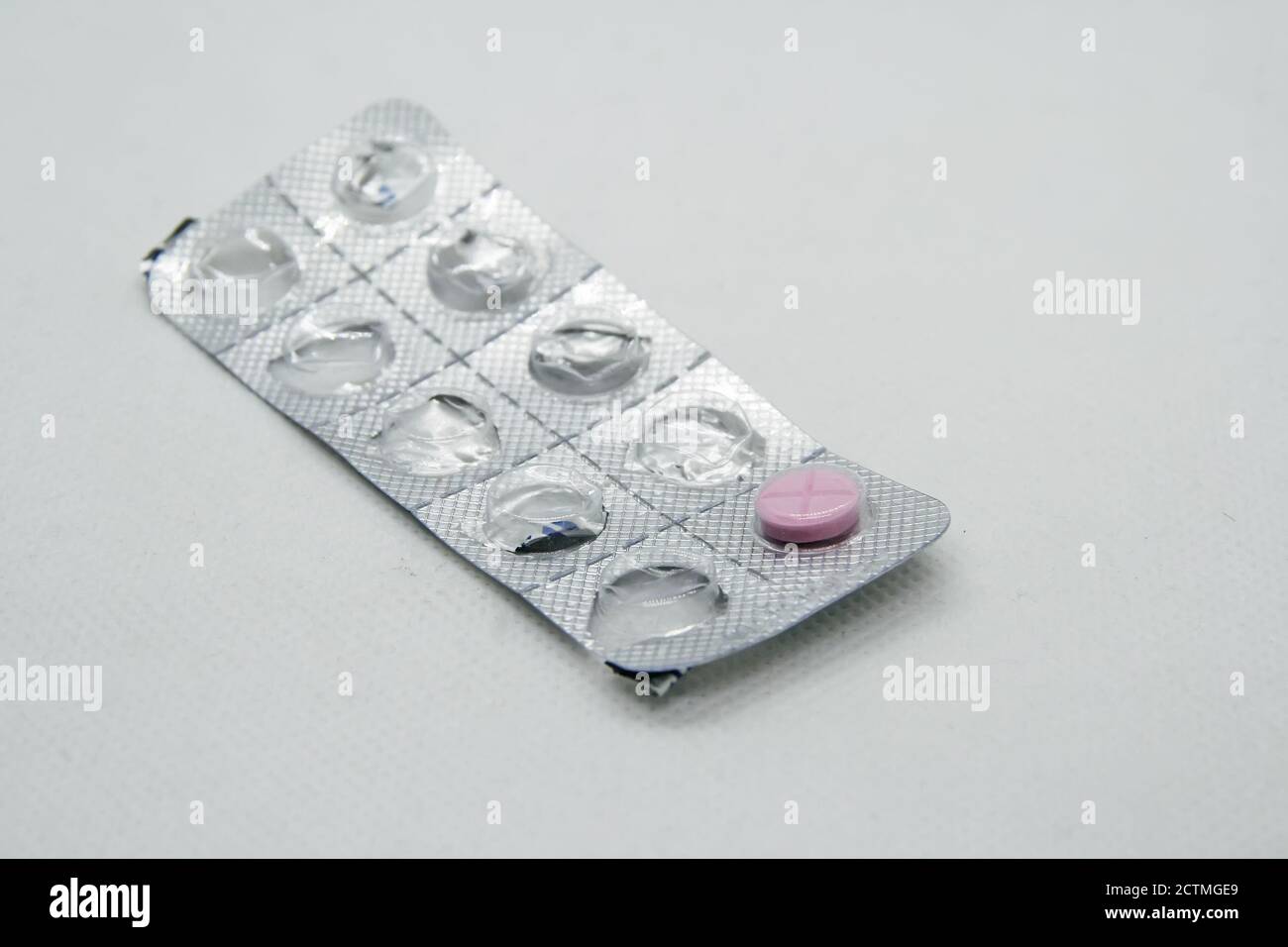 Used medicine package. Medical pills old package Stock Photo - Alamy