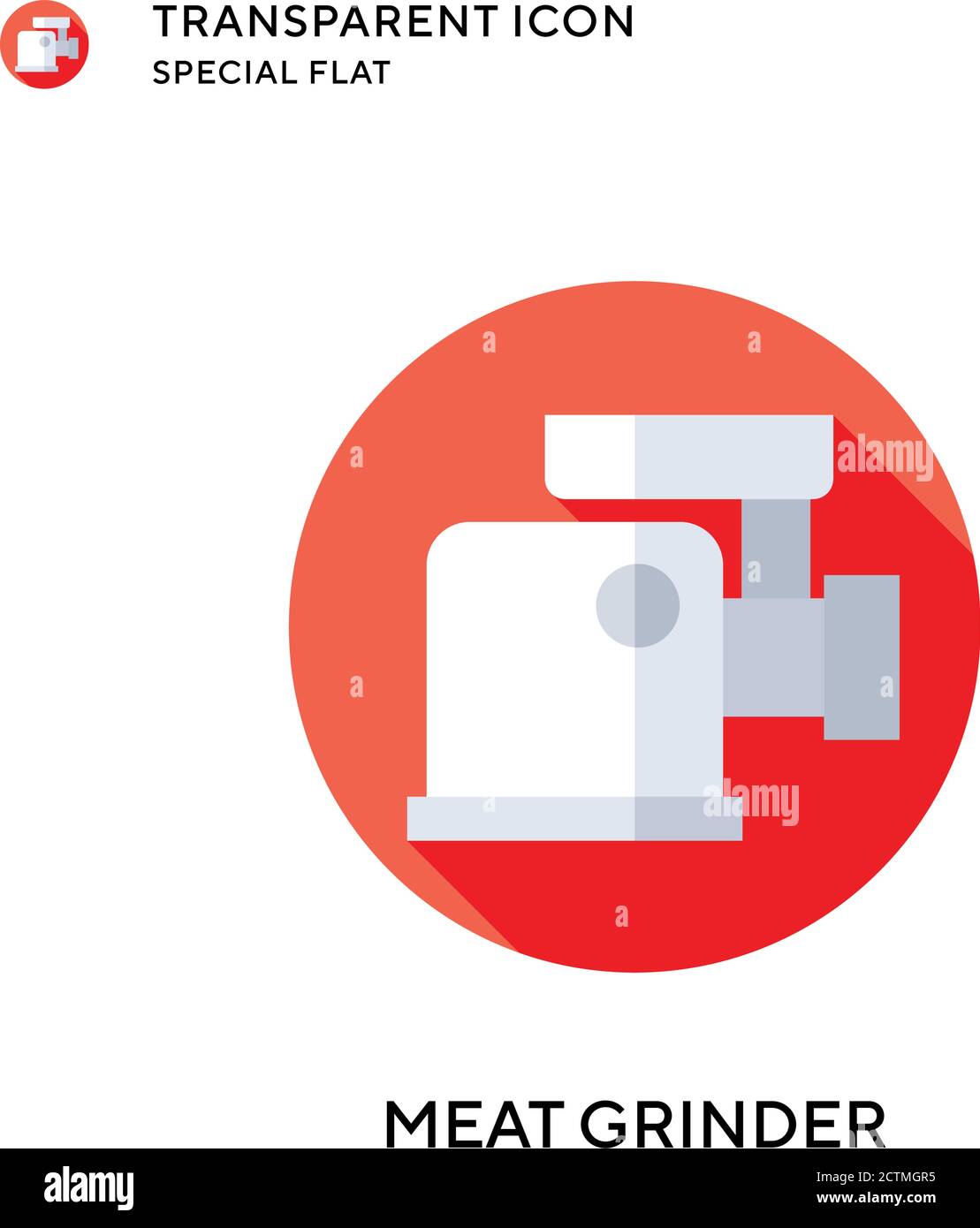 Meat grinder vector icon. Flat style illustration. EPS 10 vector Stock ...