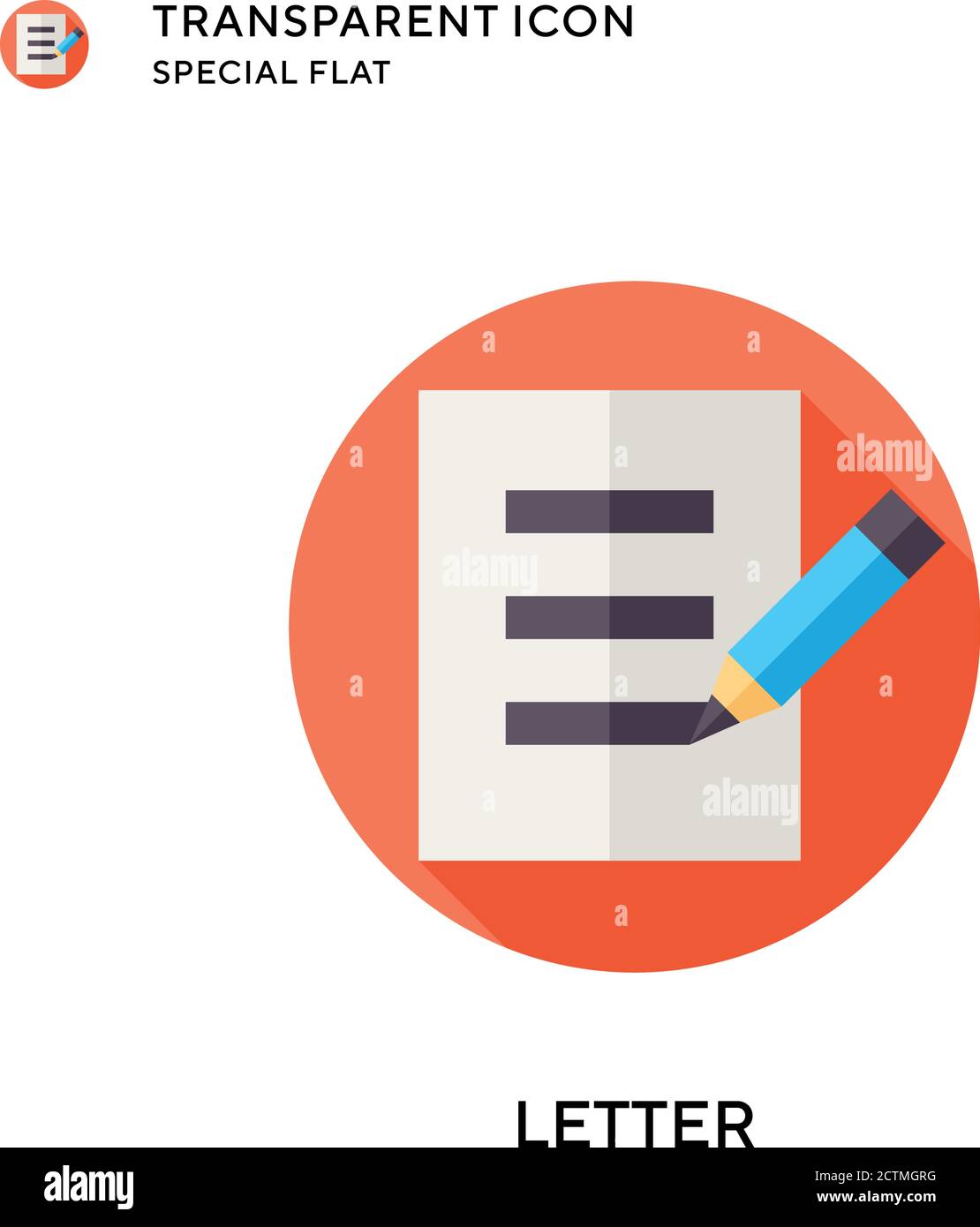 Letter vector icon. Flat style illustration. EPS 10 vector Stock Vector ...