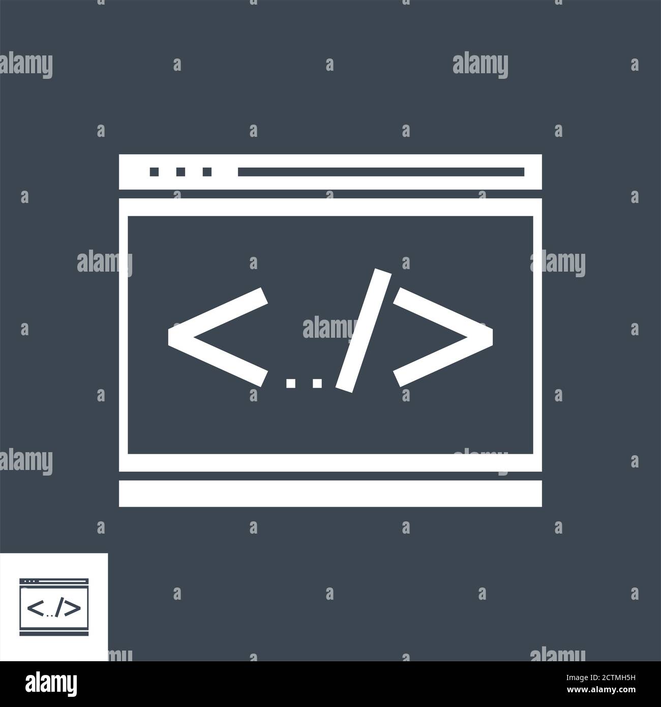 Programming code icon vector hi-res stock photography and images - Alamy