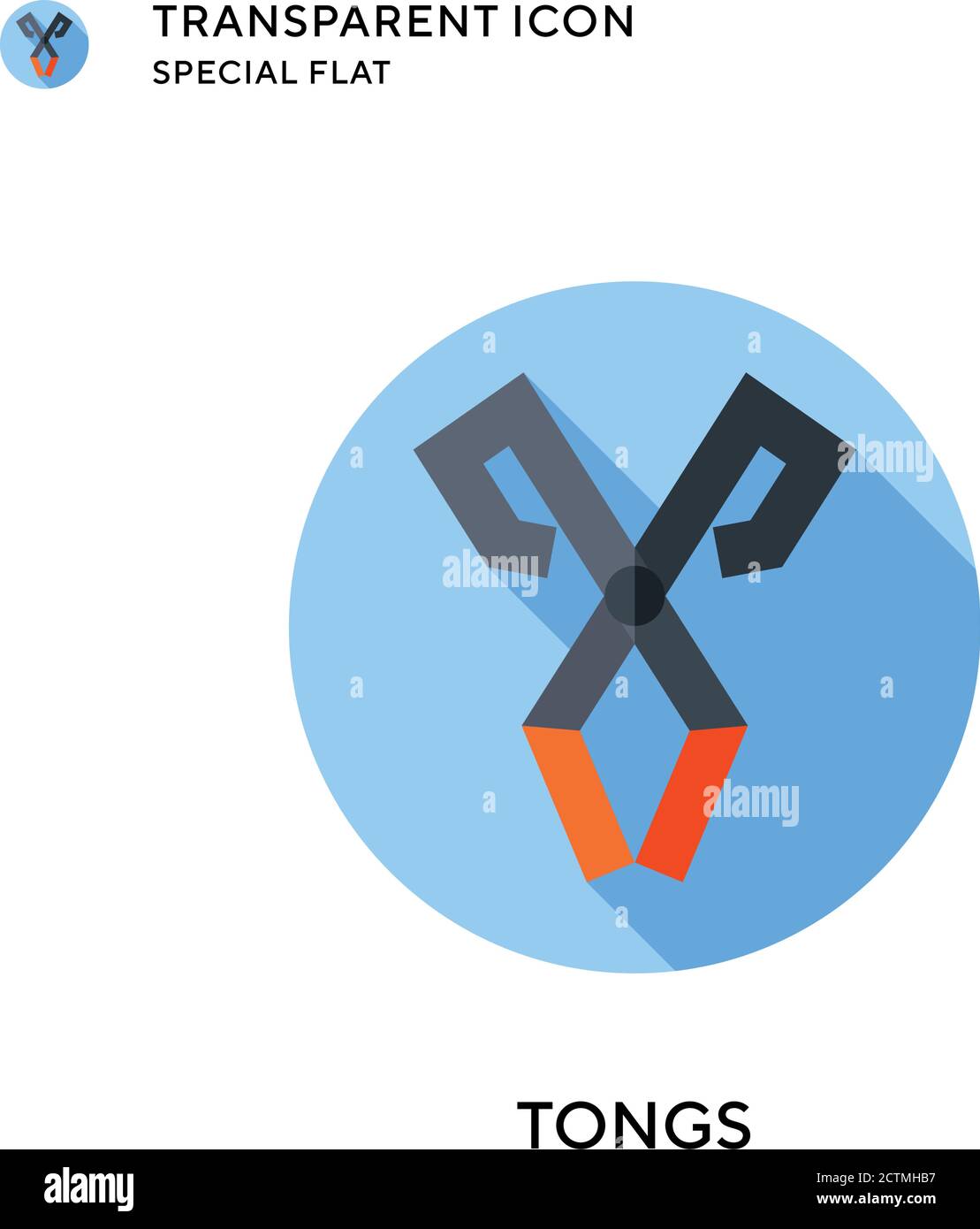 Hand barbecue tongs Stock Vector Images - Alamy