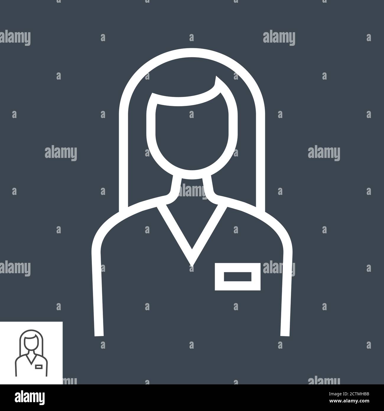 Employee Line Icon Stock Vector Image & Art - Alamy