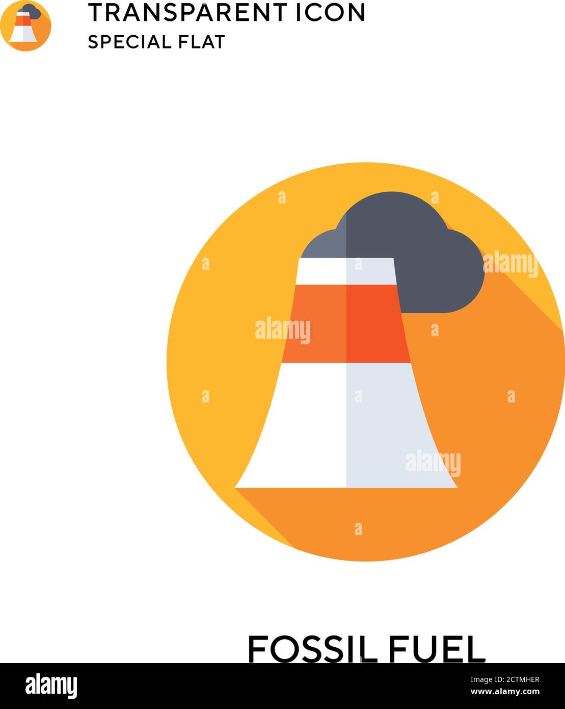 Fossil fuel vector icon. Flat style illustration. EPS 10 vector Stock ...