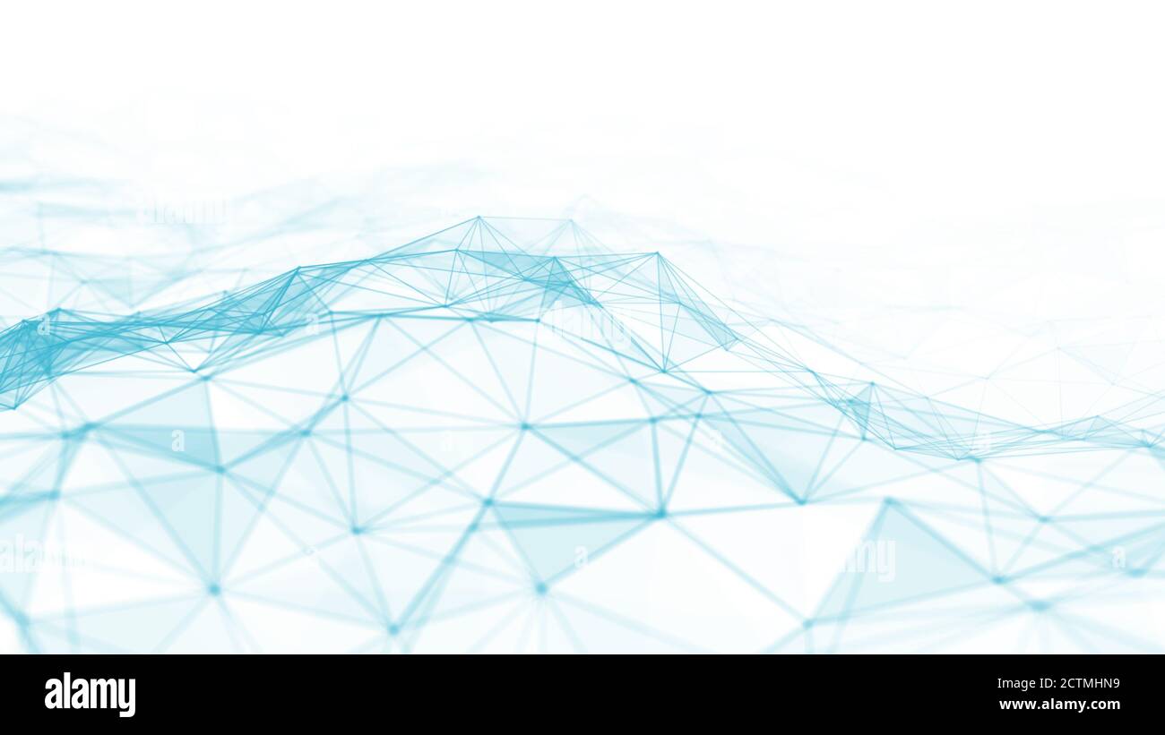 Computer geometric digital connection structure. Business inteligence ...