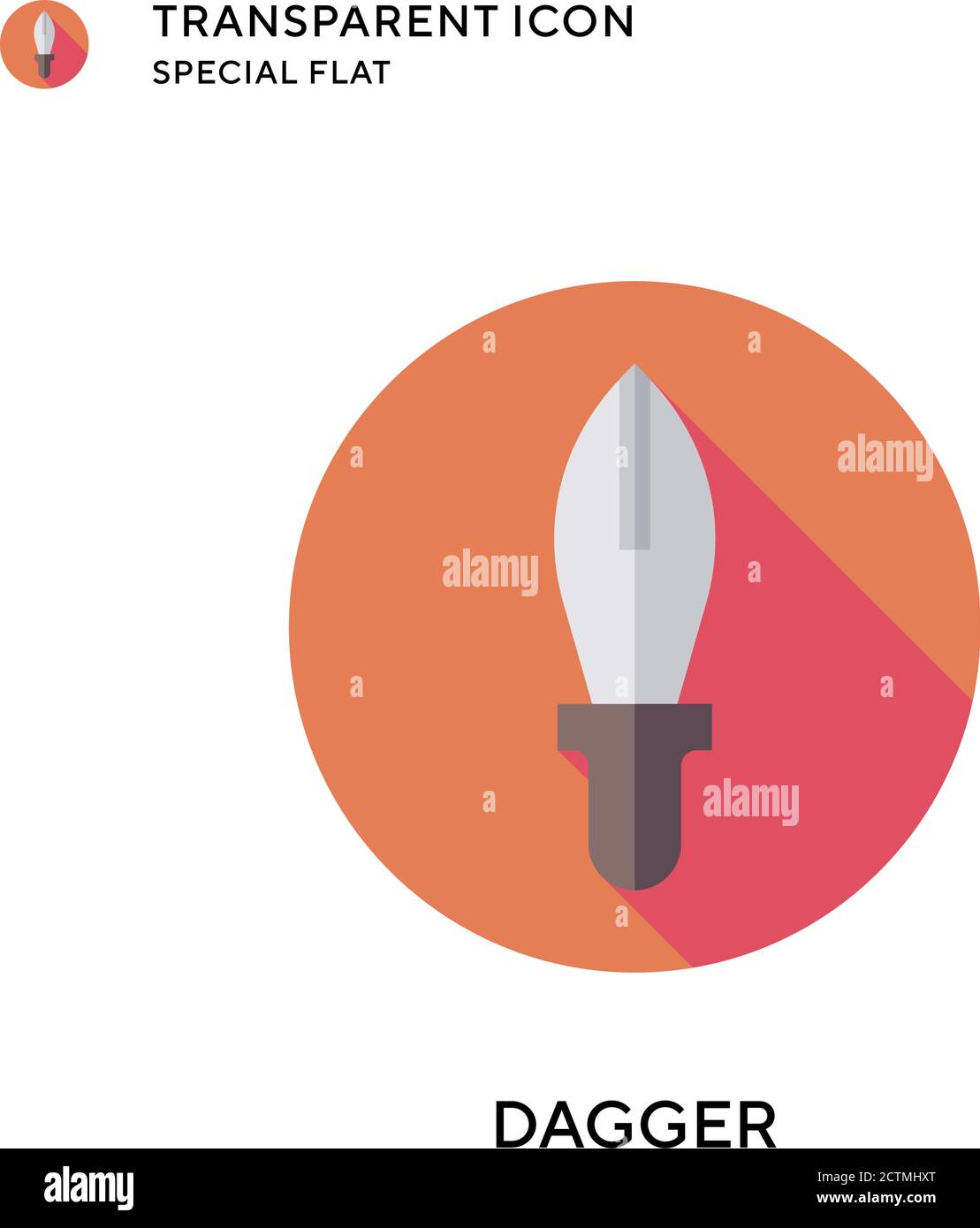 Dagger vector icon. Flat style illustration. EPS 10 vector Stock Vector ...