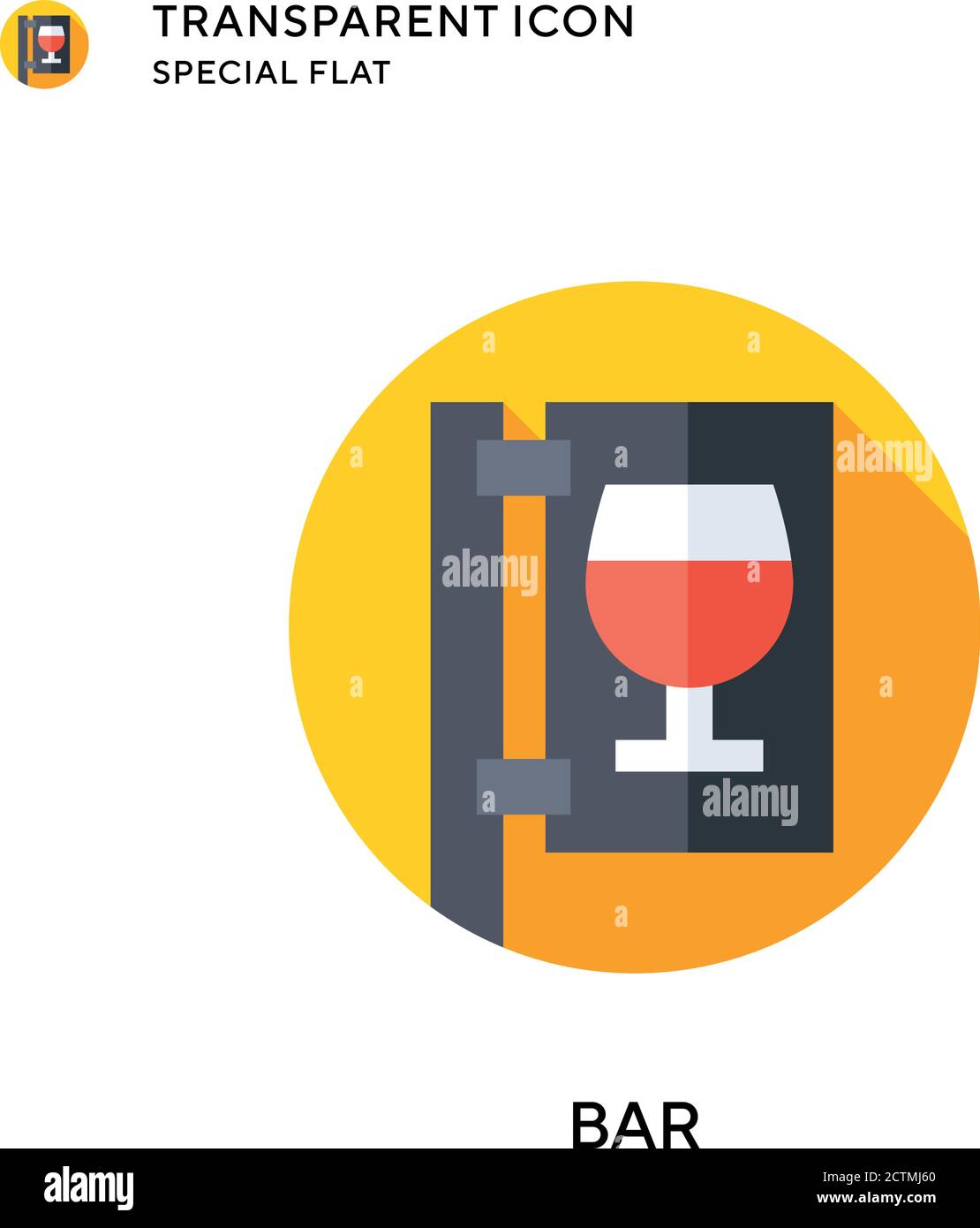 Bar vector icon. Flat style illustration. EPS 10 vector Stock Vector ...