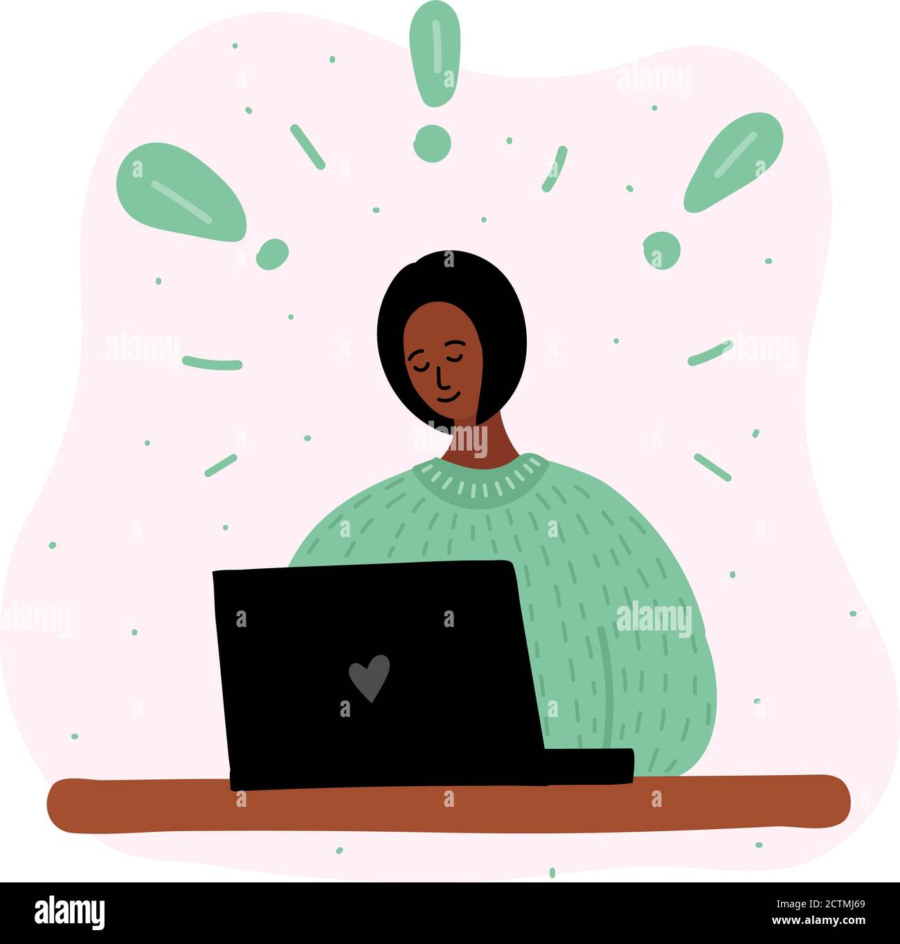 African woman work Stock Vector Images - Alamy