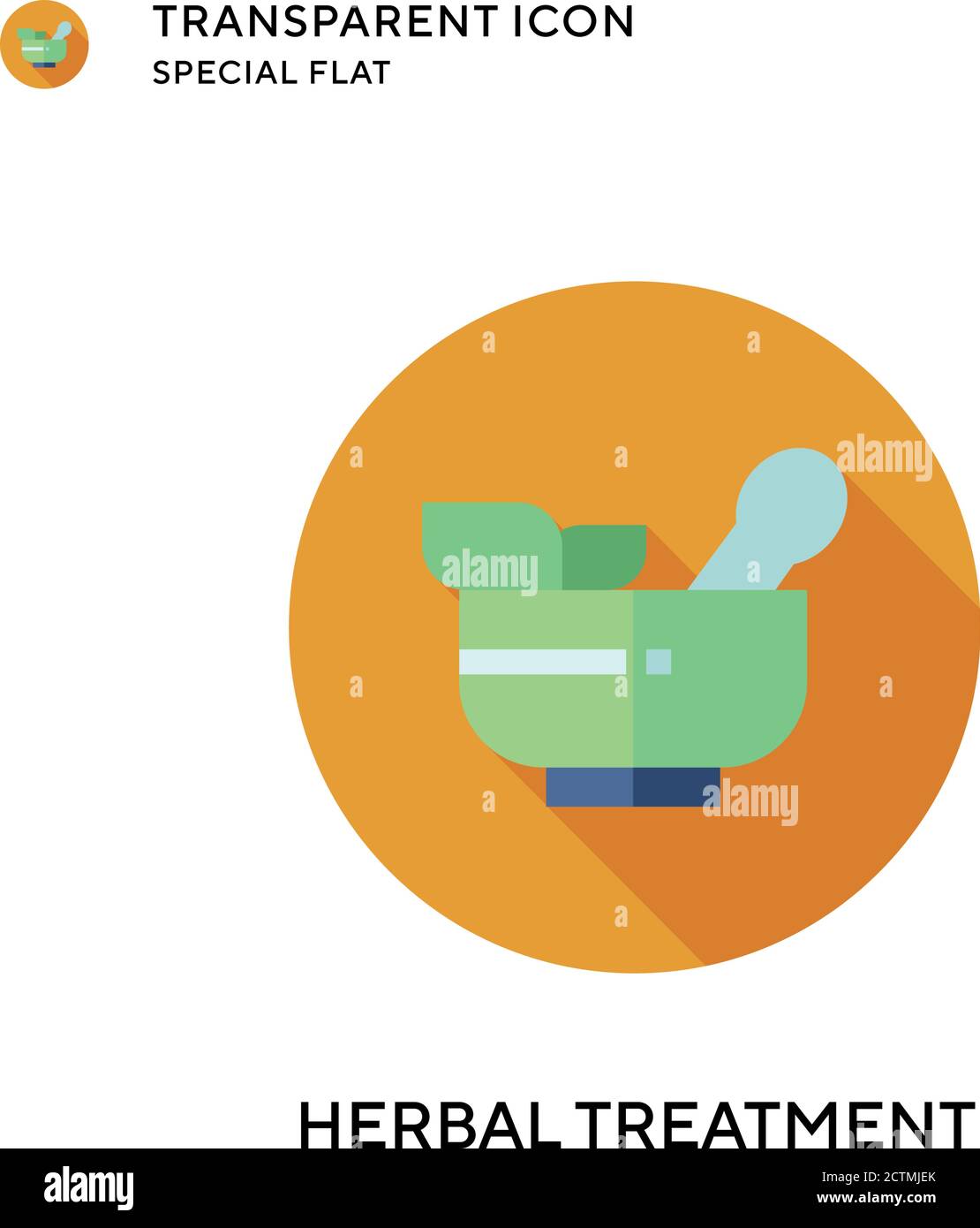 Herbal treatment vector icon. Flat style illustration. EPS 10 vector ...