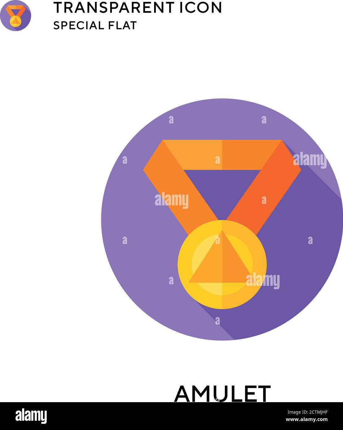 Amulet vector icon. Flat style illustration. EPS 10 vector Stock Vector ...