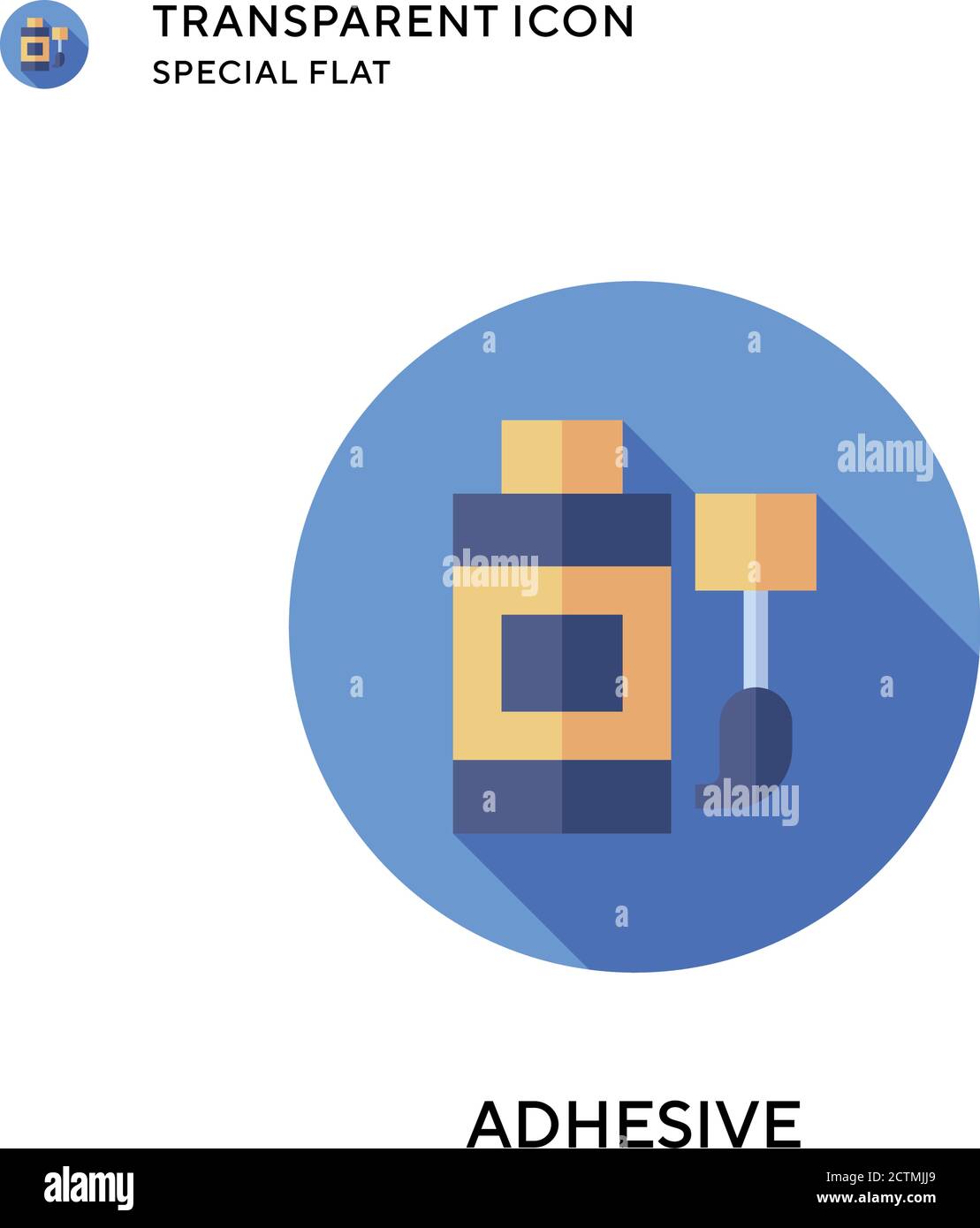 Adhesive vector icon. Flat style illustration. EPS 10 vector Stock ...