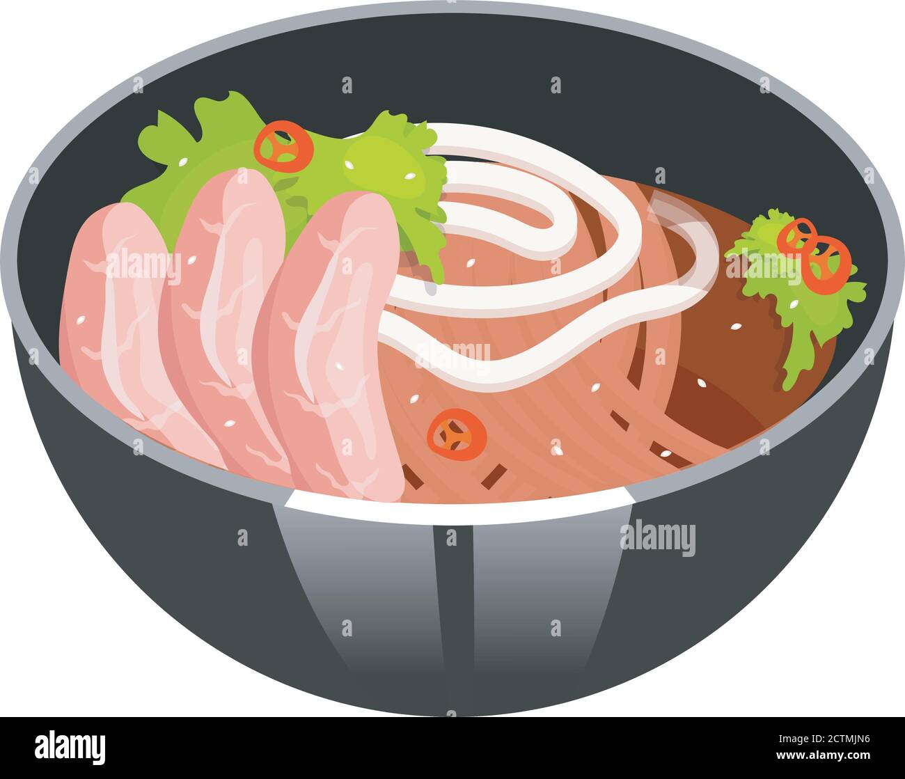 Chinese pork noodle Stock Vector Images - Alamy