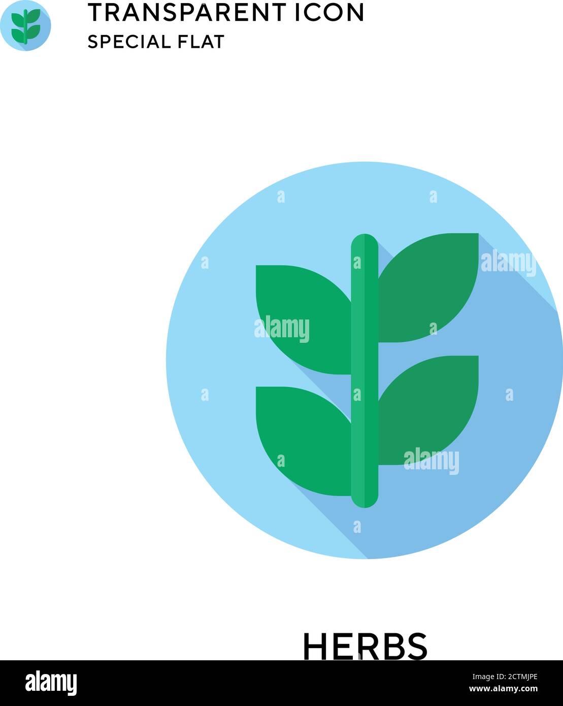 Herbs vector icon. Flat style illustration. EPS 10 vector Stock Vector ...
