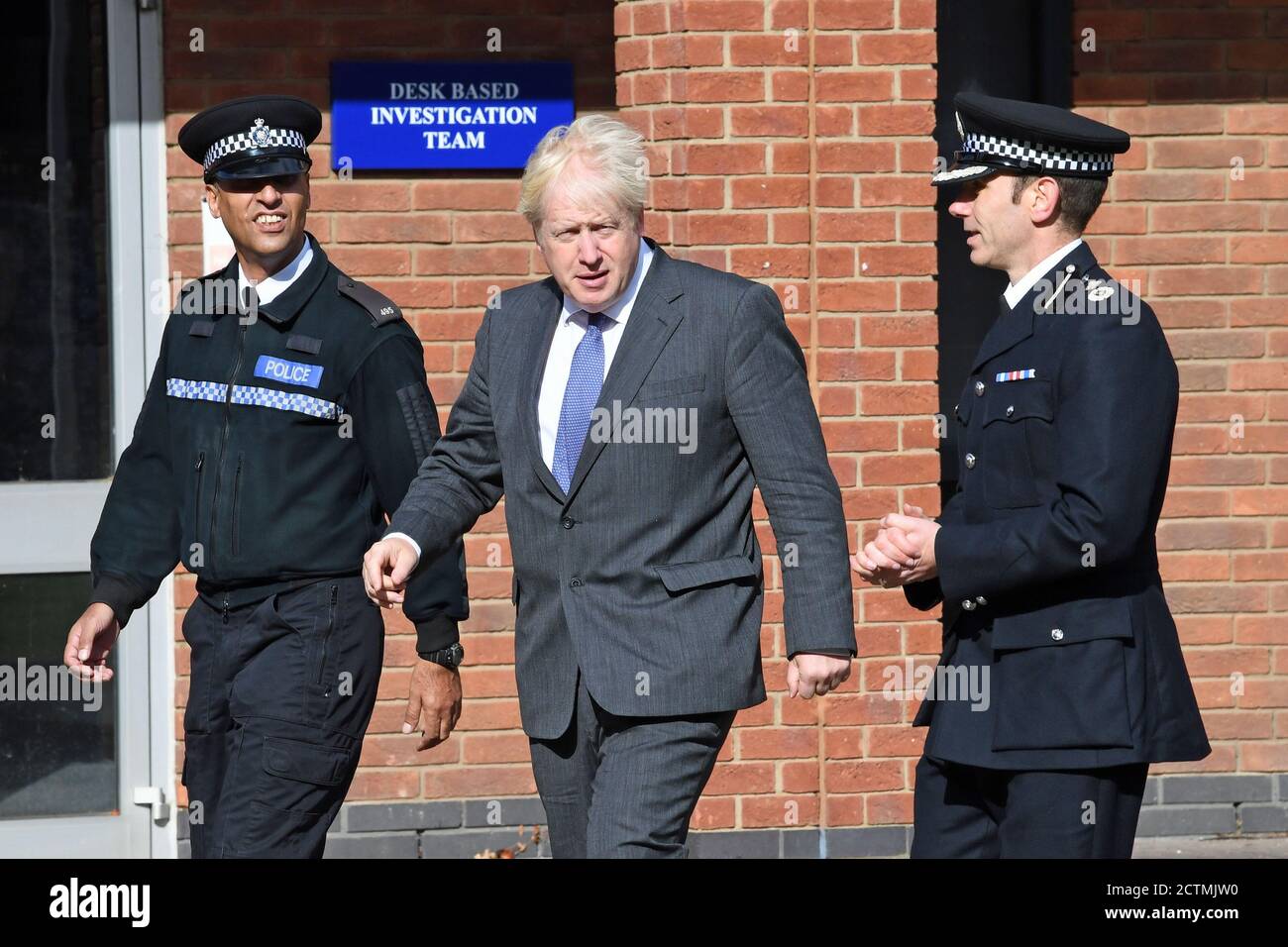 Prime Minister Boris Johnson and Northamptonshire Deputy Chief ...