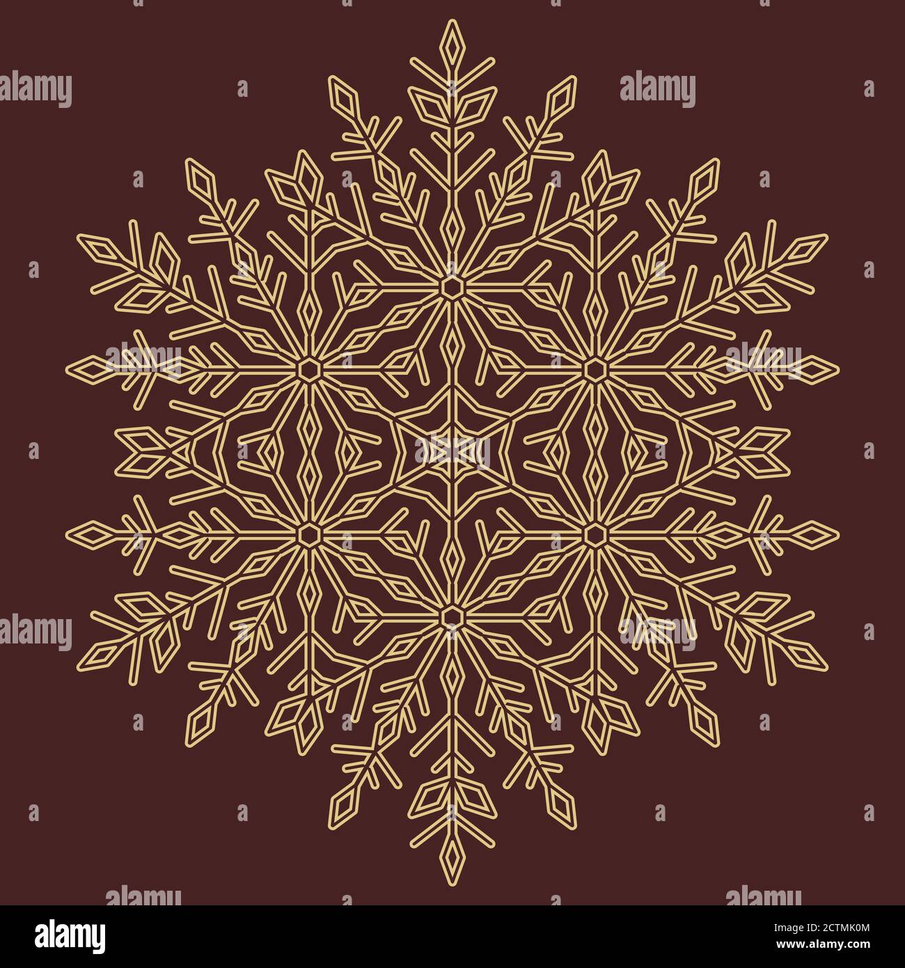 Vector Round Snowflake Stock Vector Image & Art - Alamy