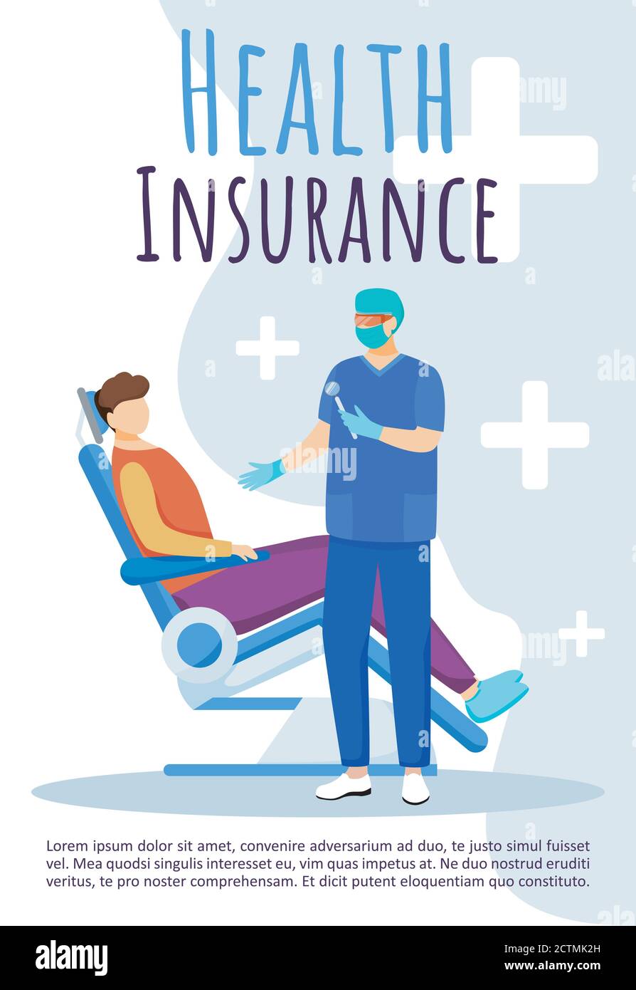 Health insurance brochure template Stock Vector Image & Art - Alamy