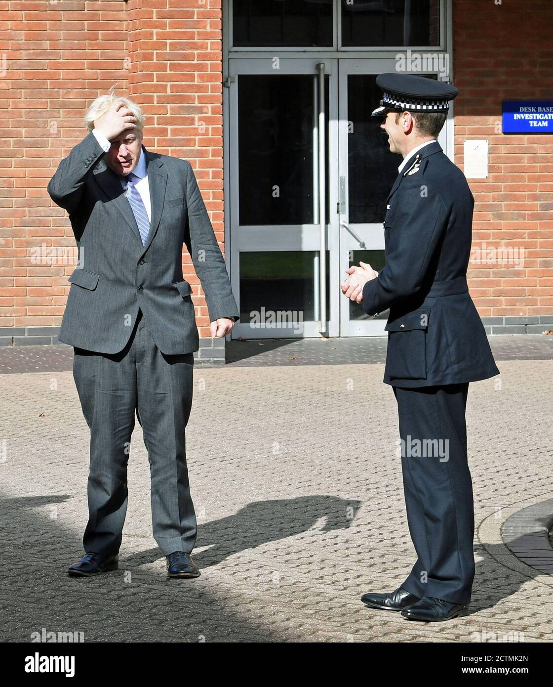 Prime Minister Boris Johnson and Northamptonshire Deputy Chief ...