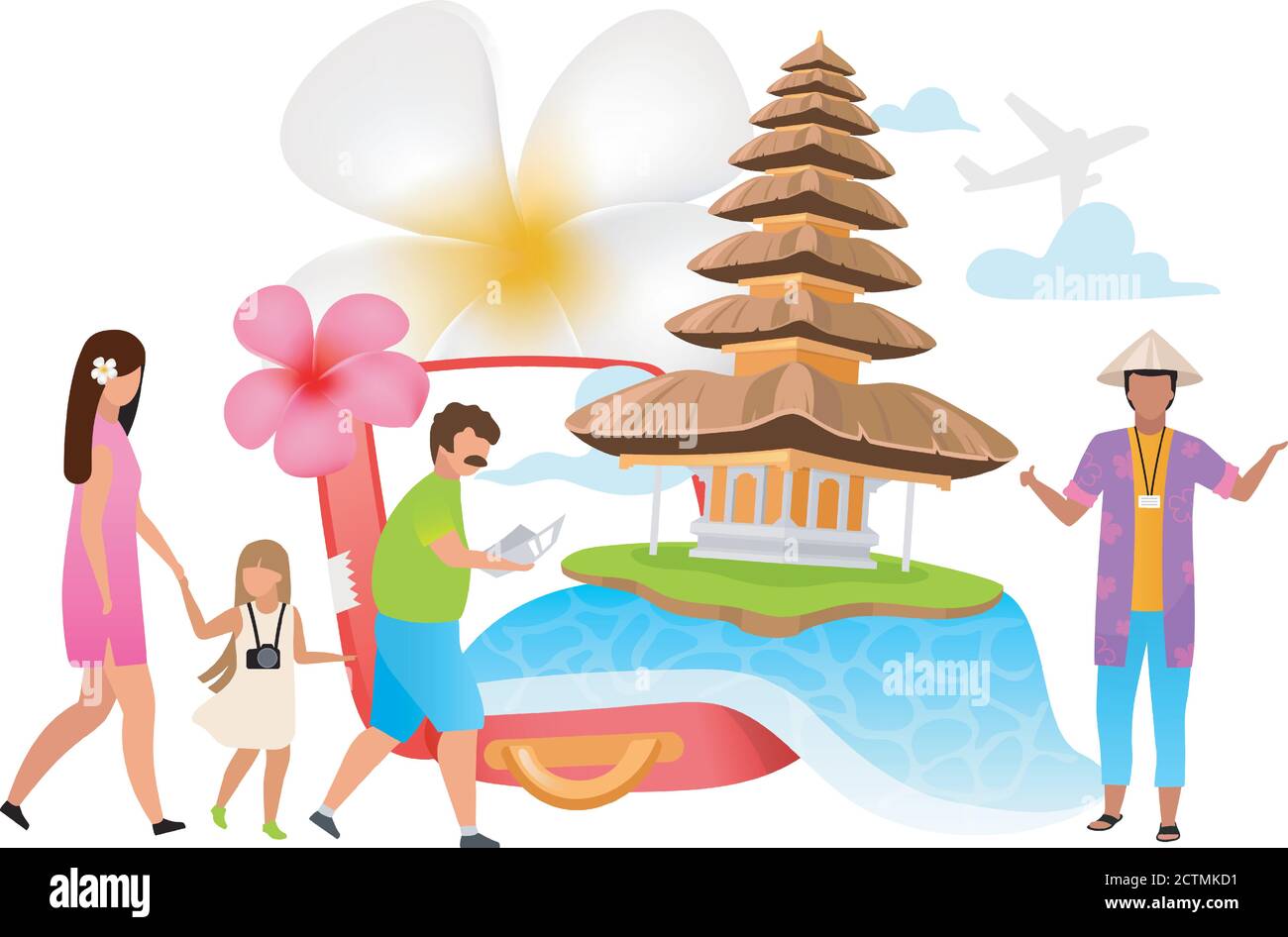 Tourism flat vector illustration Stock Vector Image & Art - Alamy