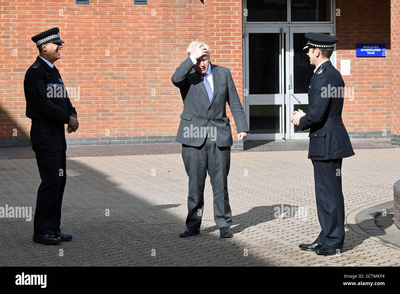 Prime Minister Boris Johnson and Northamptonshire Deputy Chief ...