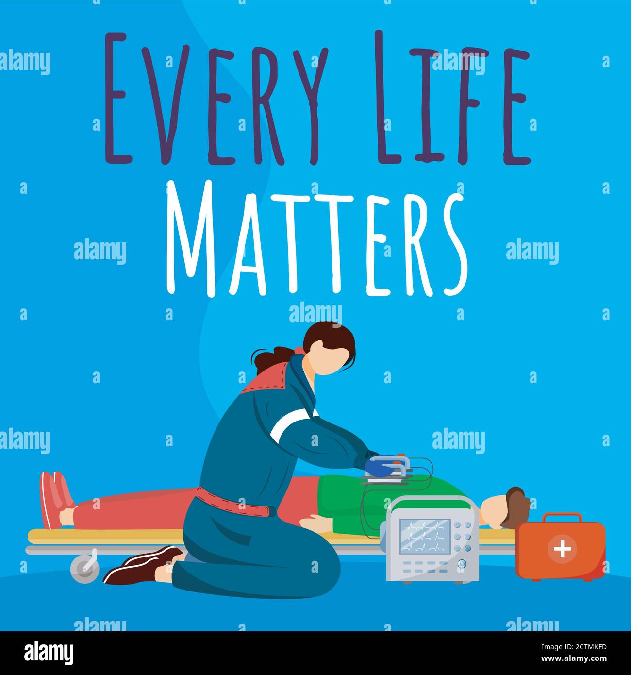 Every life matters social media post mockup Stock Vector Image & Art ...