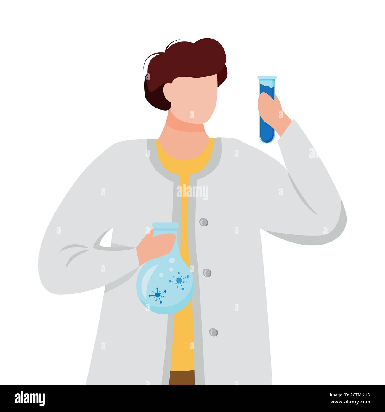 Marine researcher flat vector illustration Stock Vector Image & Art - Alamy