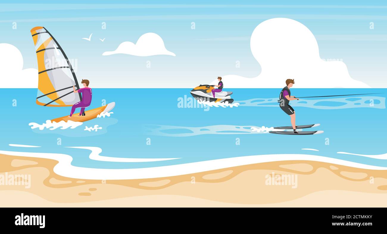 Water sport sports outdoor Stock Vector Images - Alamy