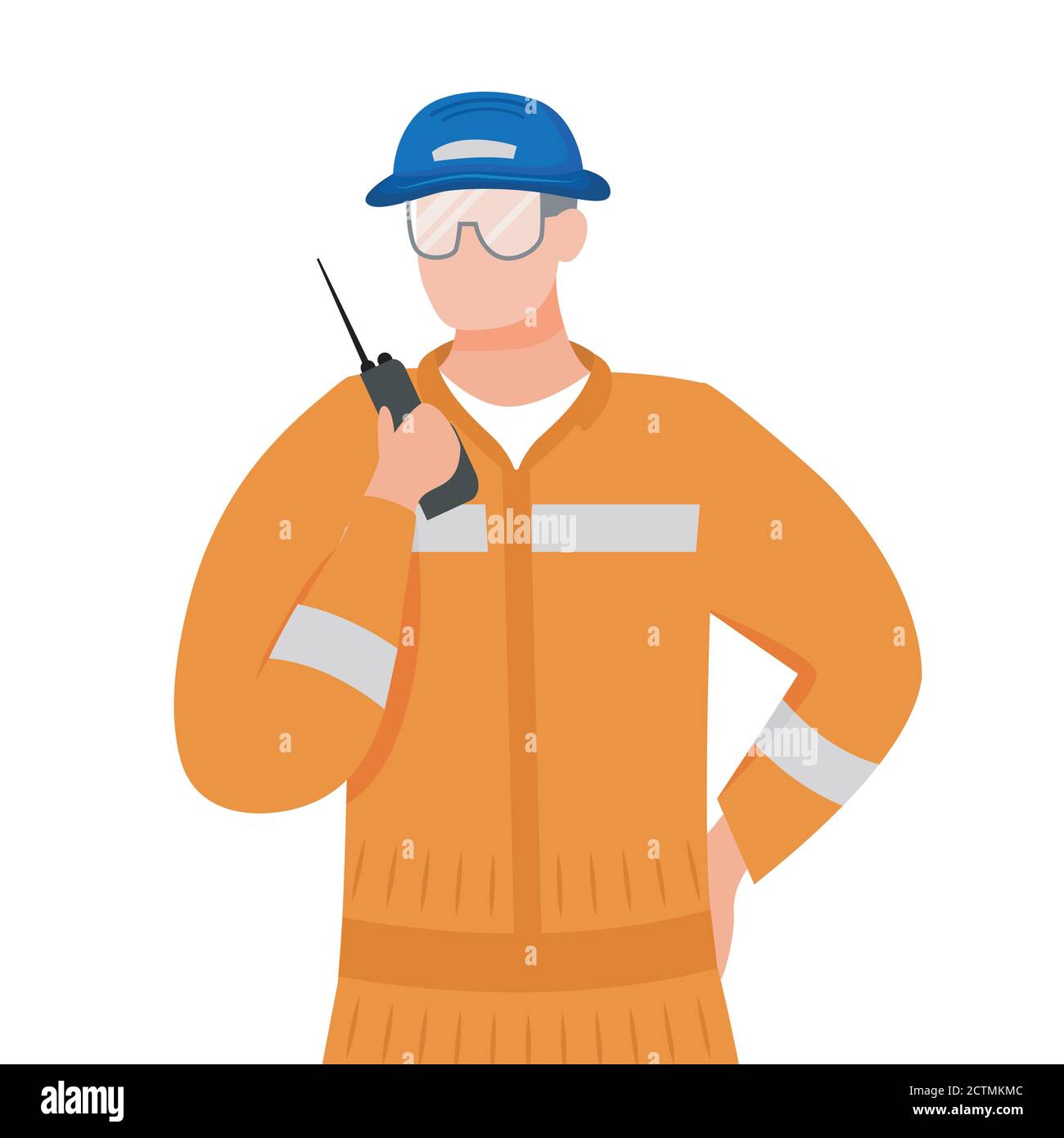 Engineer flat vector illustration Stock Vector Image & Art - Alamy