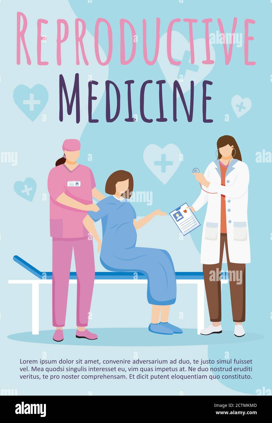 Reproductive medicine brochure template Stock Vector Image & Art - Alamy