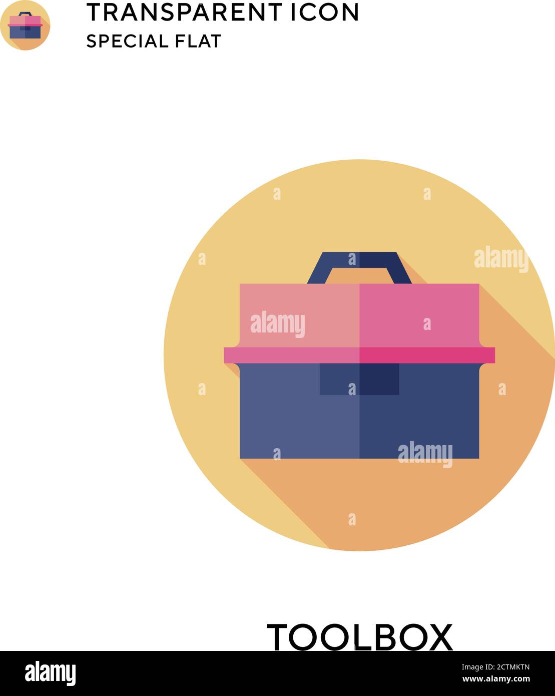 Toolbox vector icon. Flat style illustration. EPS 10 vector Stock ...