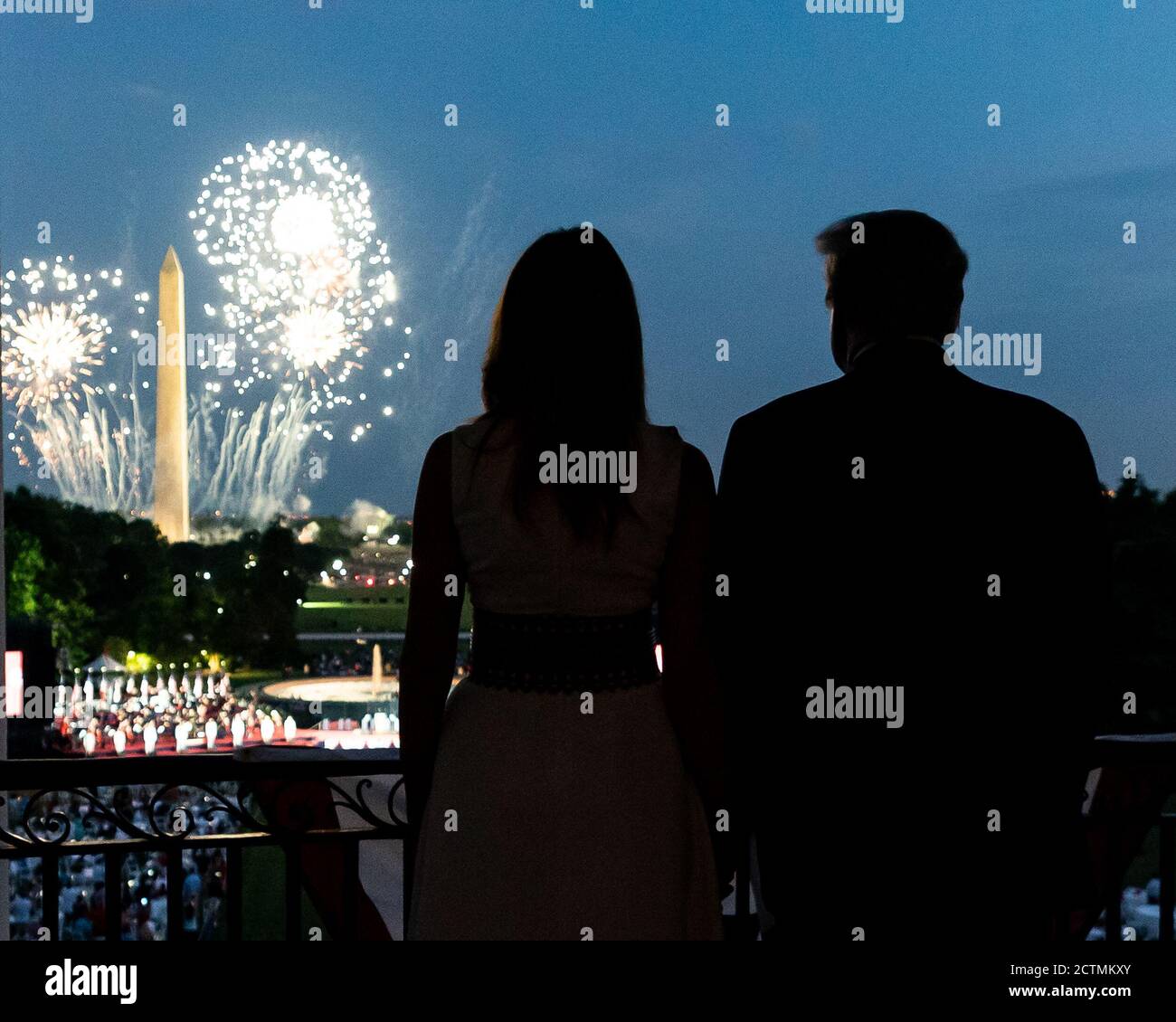 On July 4, 2020, President Donald J. Trump and First Lady Melania Trump ...