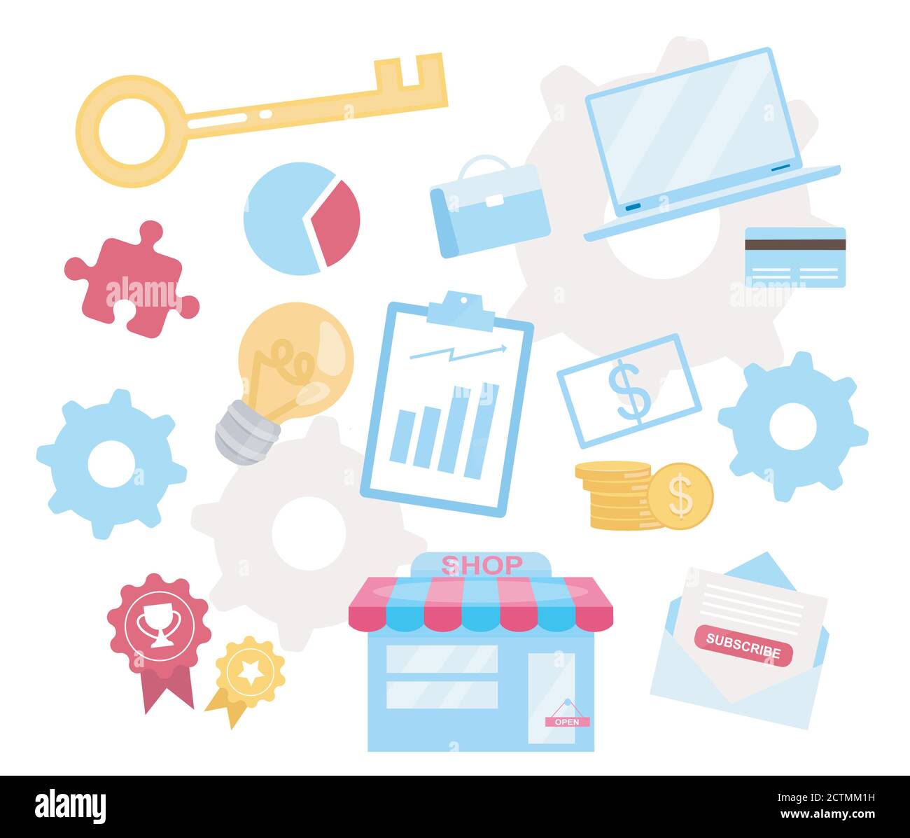 Business model flat vector illustration Stock Vector Image & Art - Alamy