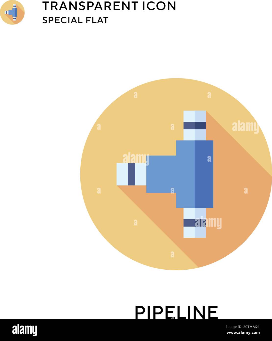 Pipeline vector icon. Flat style illustration. EPS 10 vector Stock ...