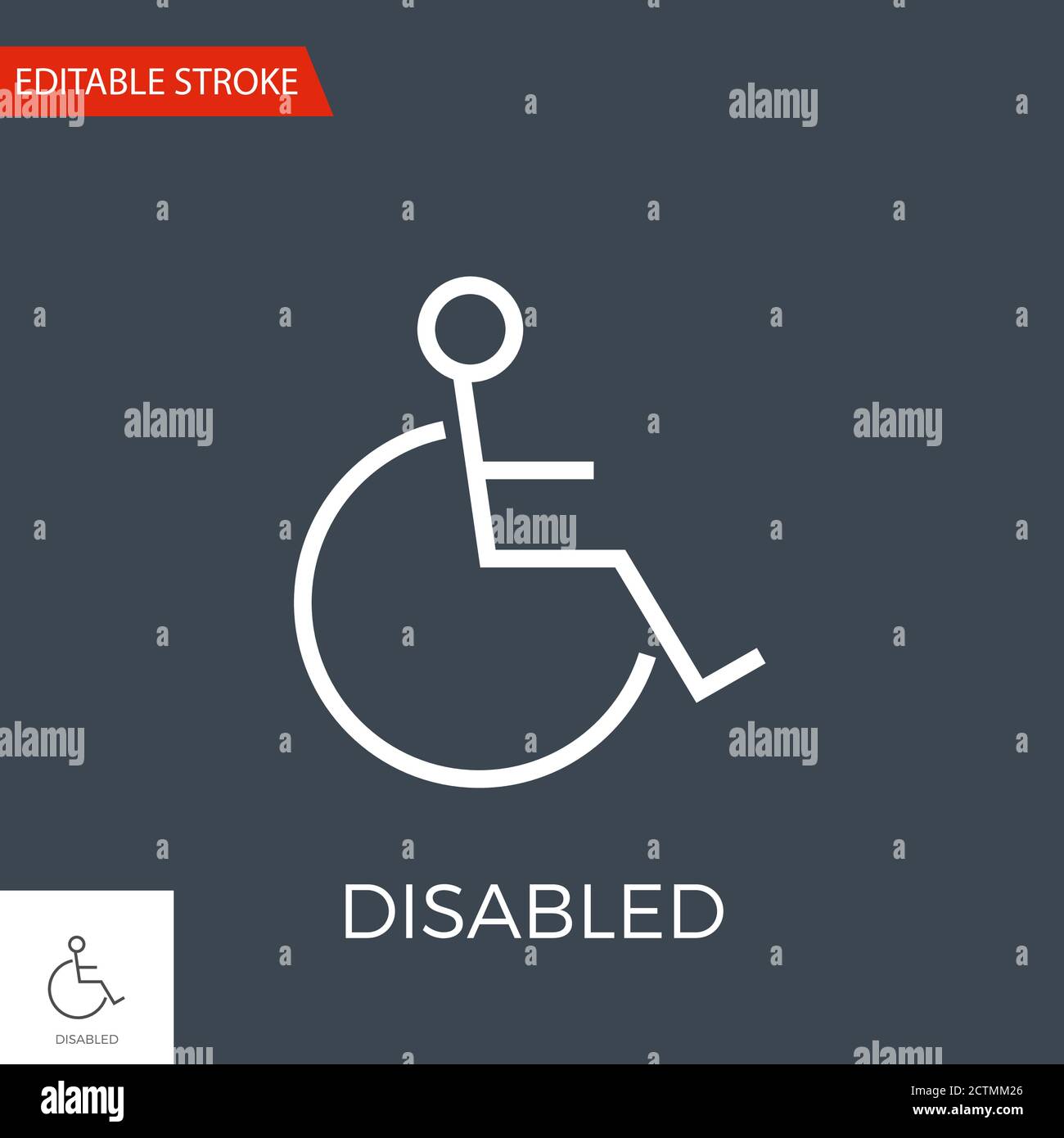 Disabled help street Stock Vector Images - Alamy