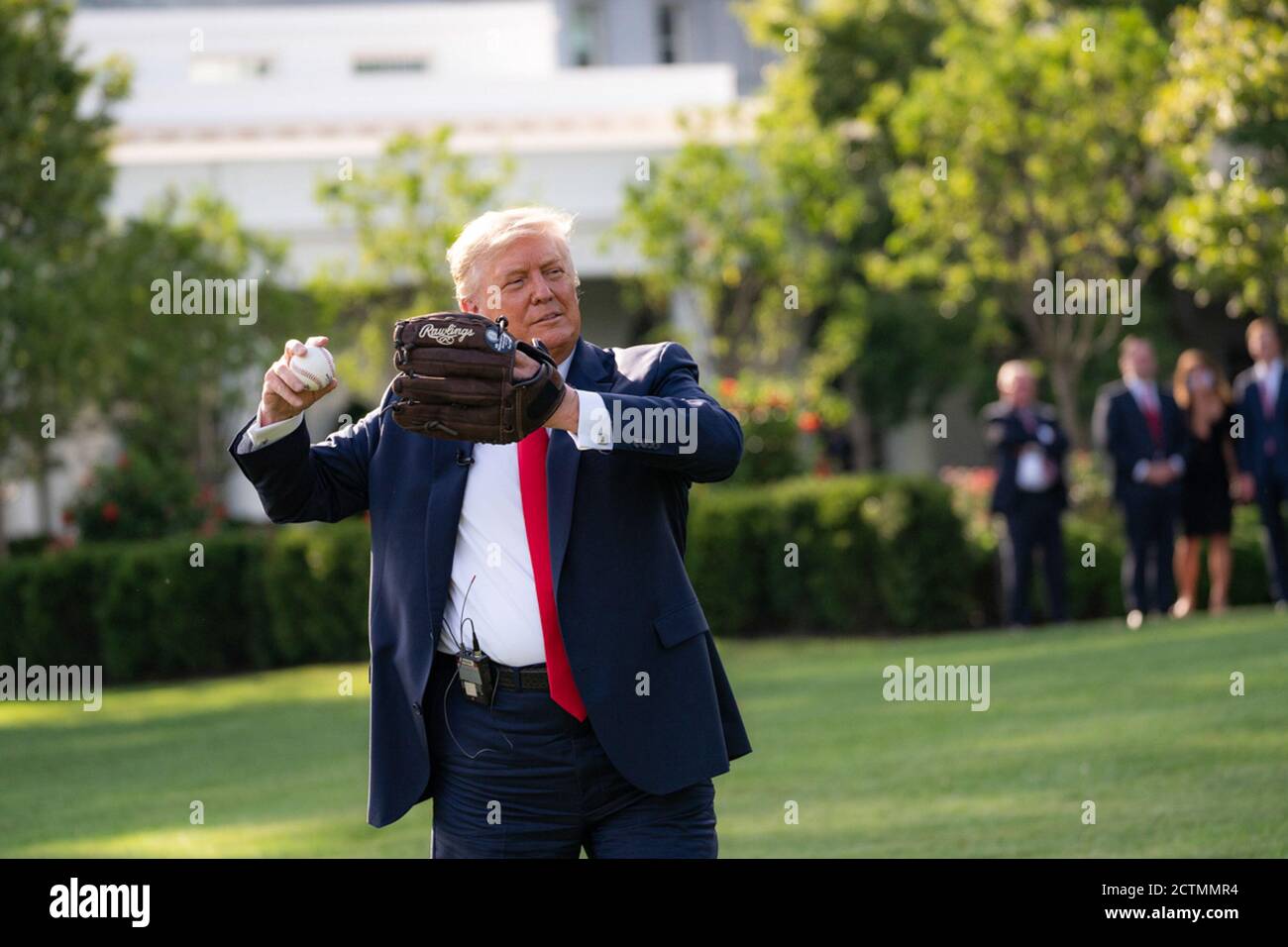 On July 23, 2020, President Donald Trump joined Baseball Hall of Famer ...