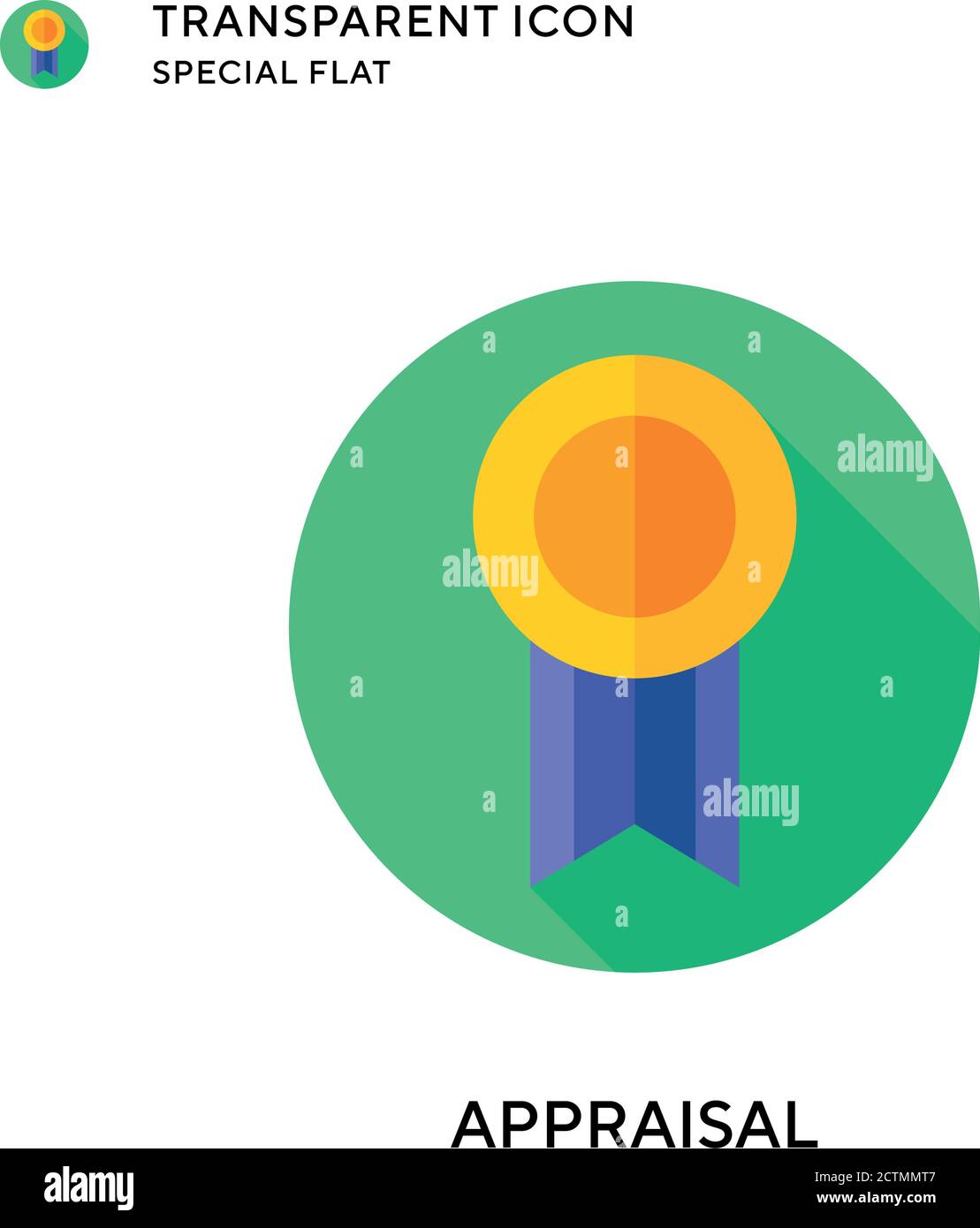 Appraisal vector icon. Flat style illustration. EPS 10 vector Stock ...