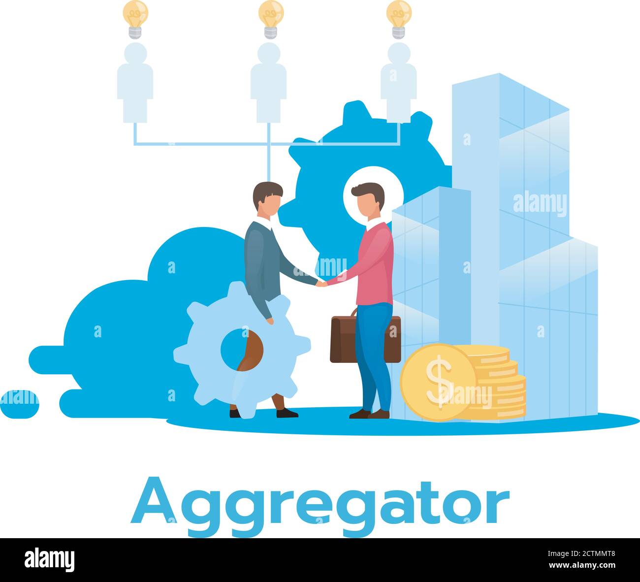 Aggregator flat vector illustration Stock Vector Image & Art - Alamy