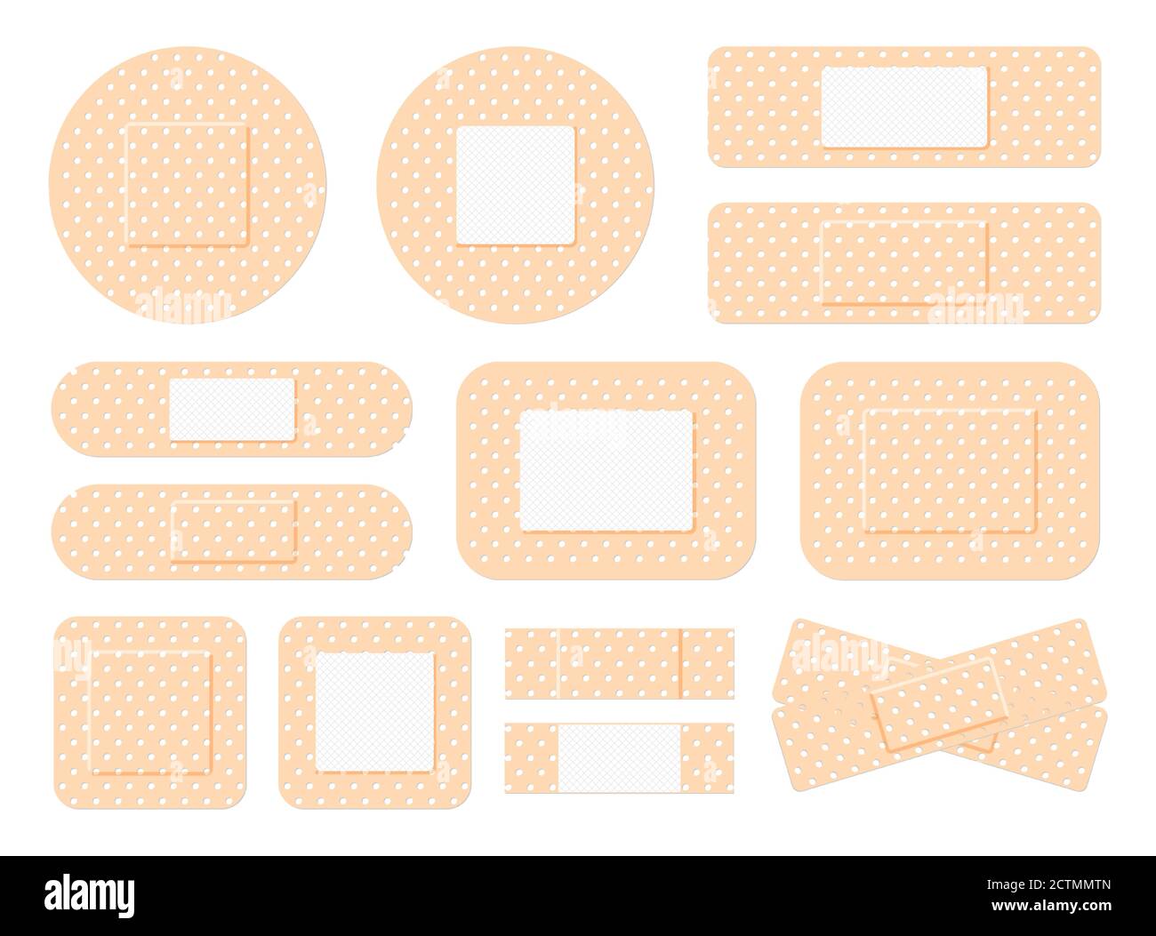 Medical plaster. First aid band plaster strip medical patch. Wound ...