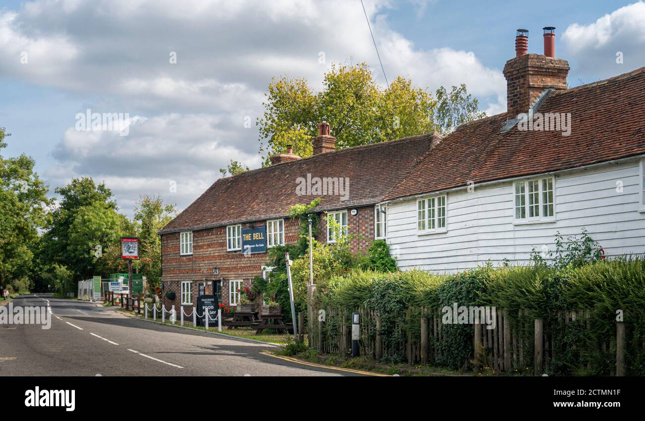 The Bell public house in the village of Smarden, Kent, UK Stock Photo ...
